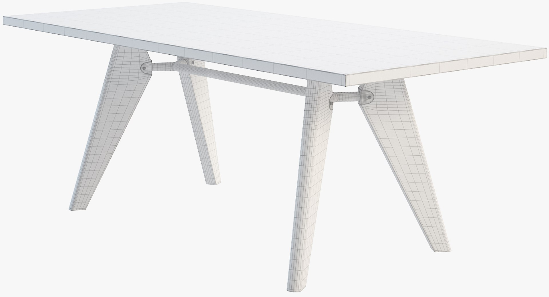 Vitra Table Solvay 3D Model - TurboSquid 1381900