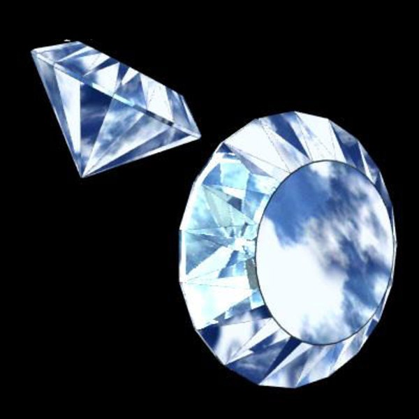 3d model diamond precious stone