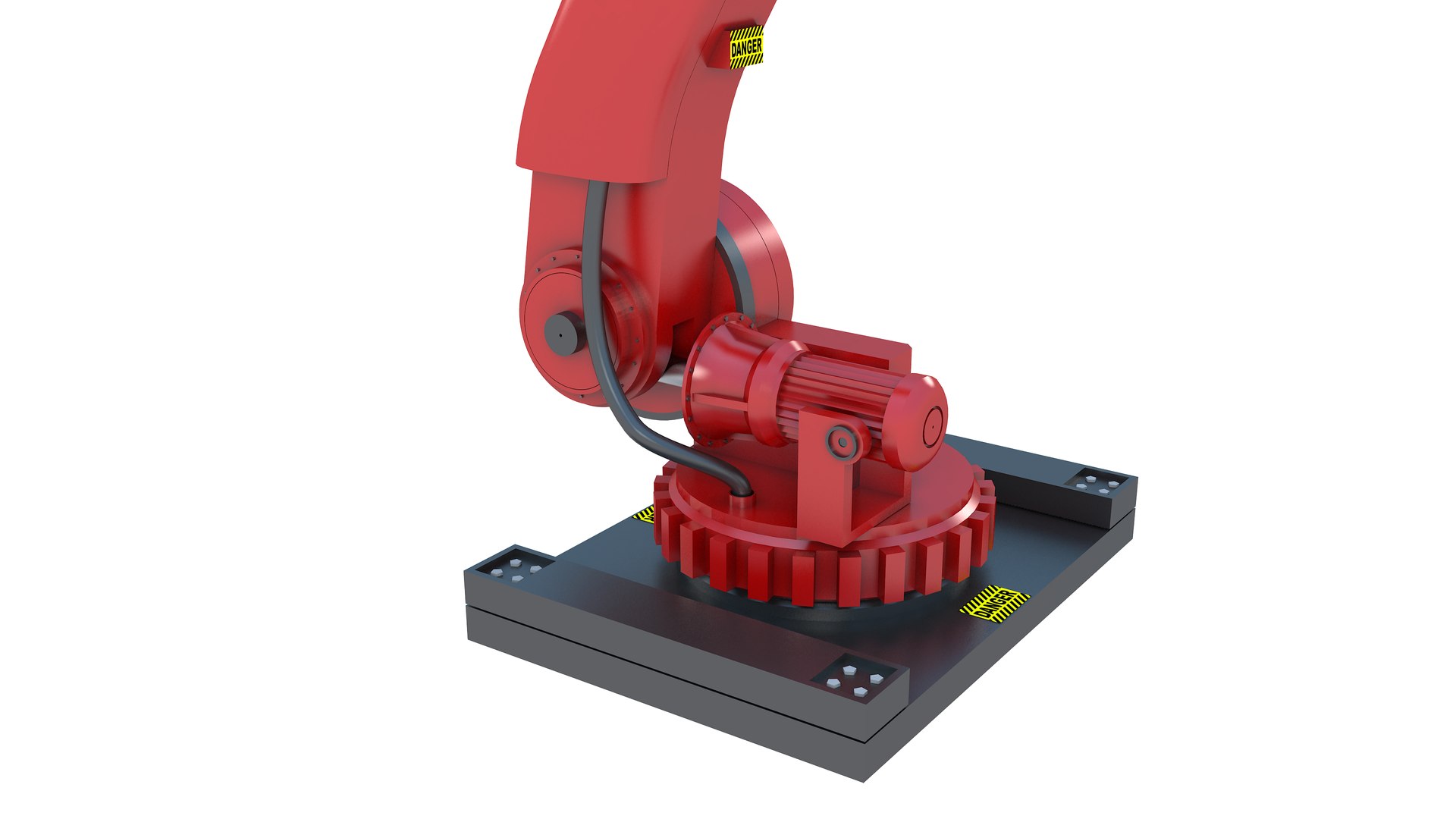Robotic Arm - Red 3D - TurboSquid 1923046