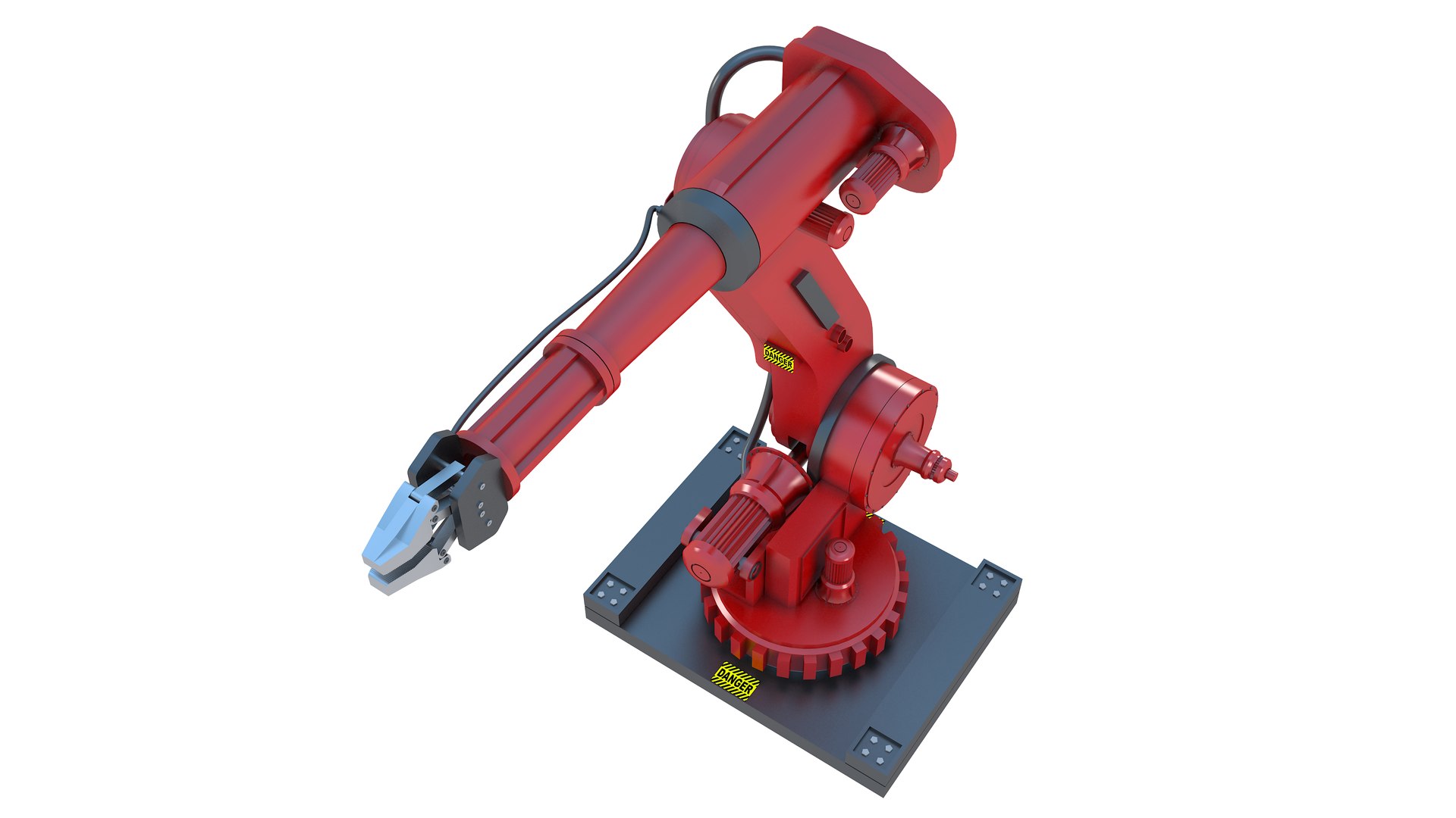 Robotic Arm - Red 3D - TurboSquid 1923046