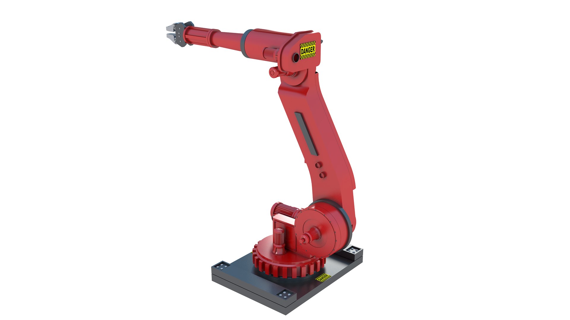 Robotic Arm - Red 3D - TurboSquid 1923046