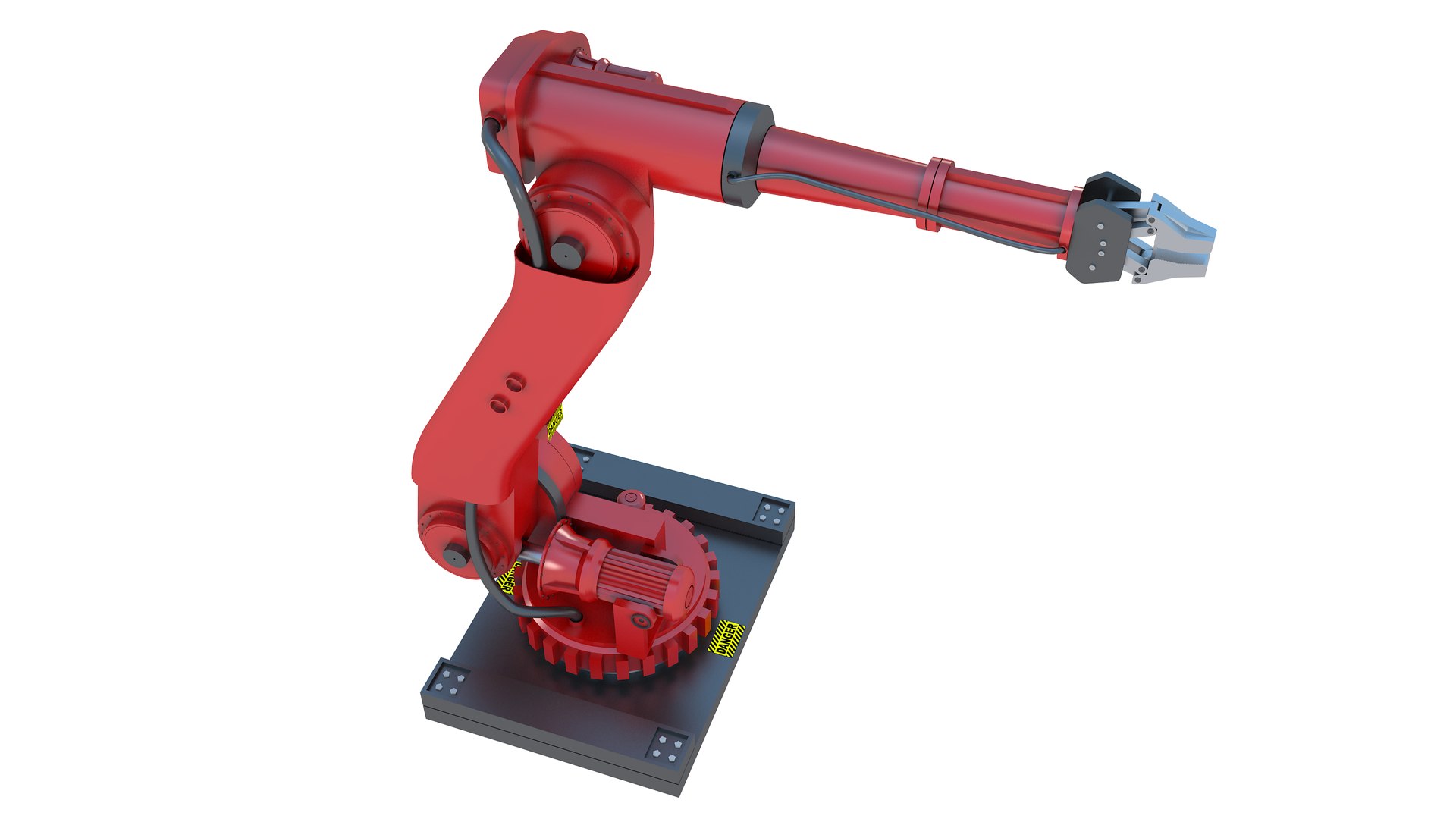 Robotic Arm - Red 3D - TurboSquid 1923046