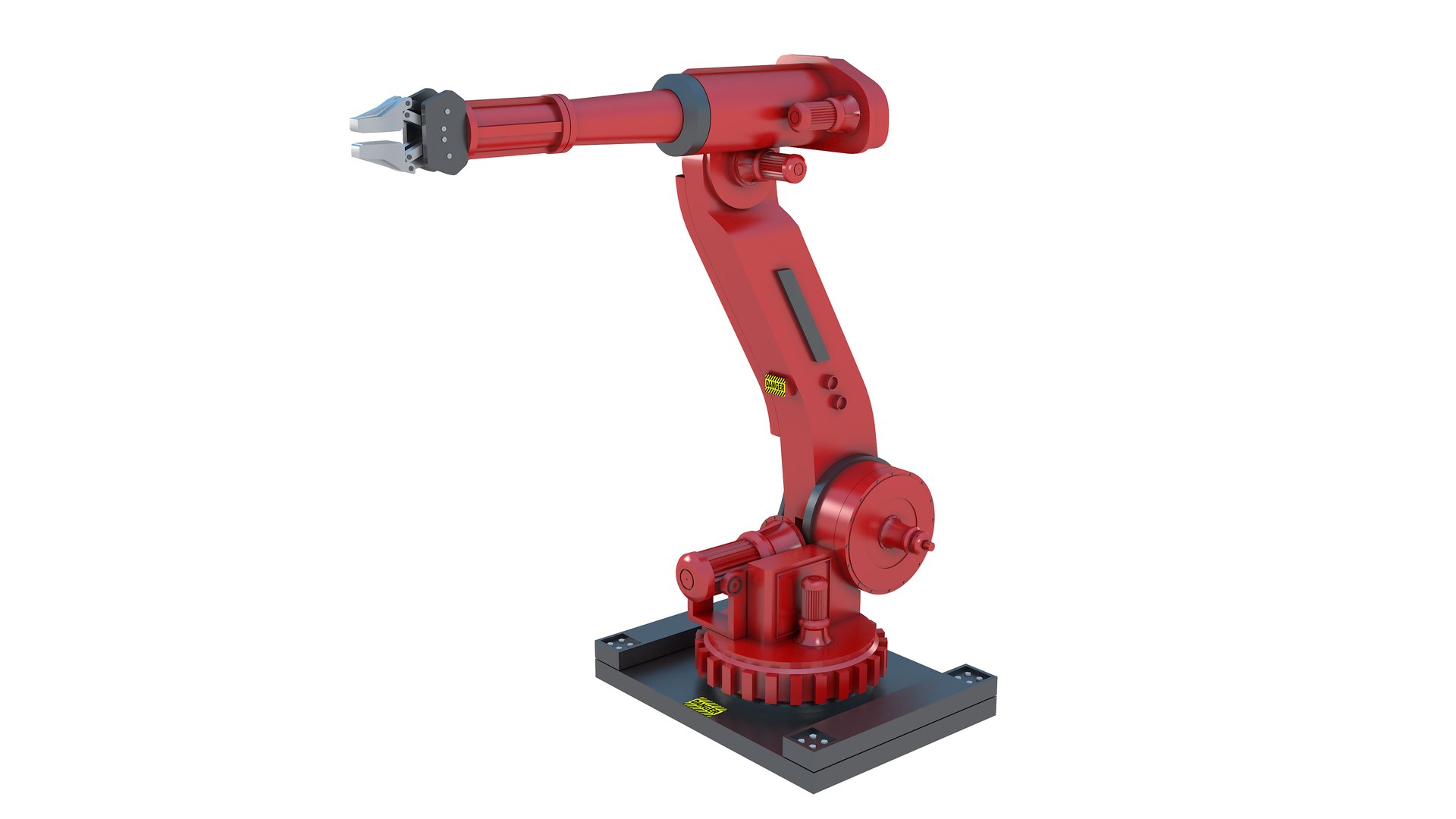 Robotic Arm - Red 3D - TurboSquid 1923046