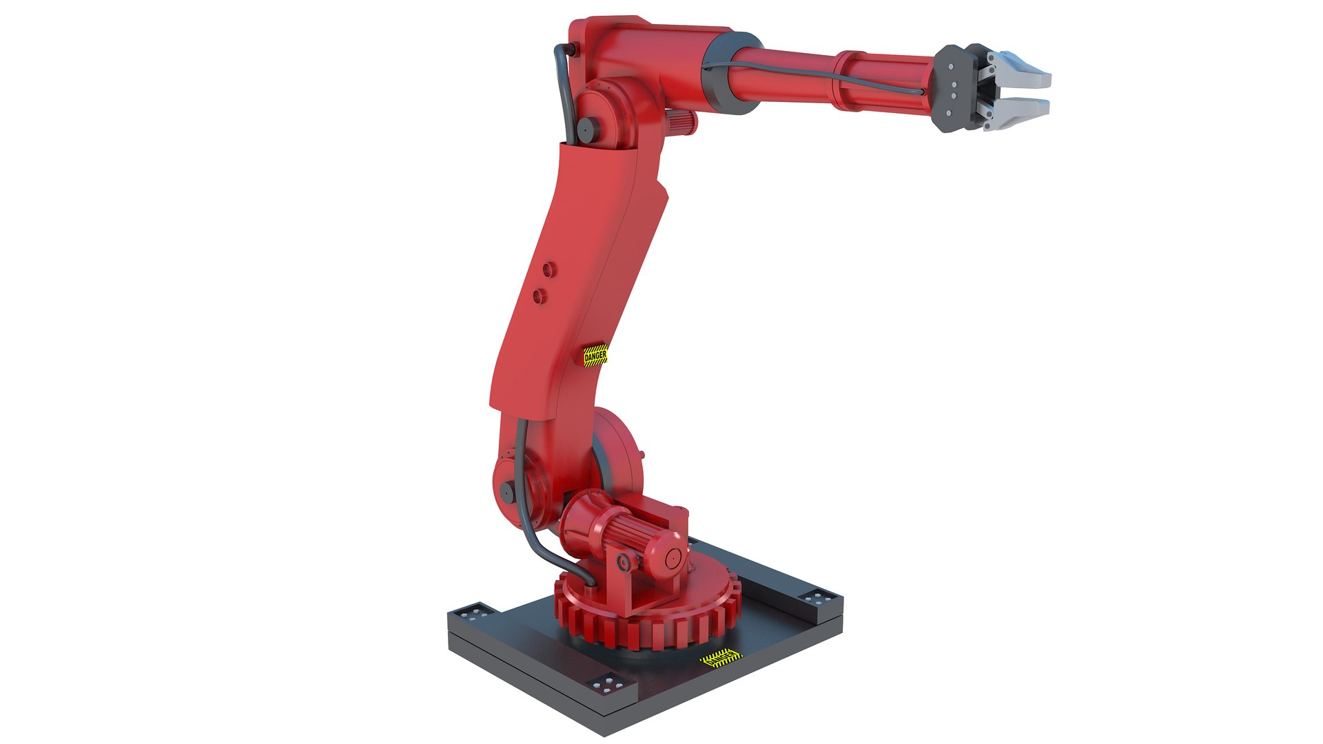 Robotic Arm - Red 3D - TurboSquid 1923046