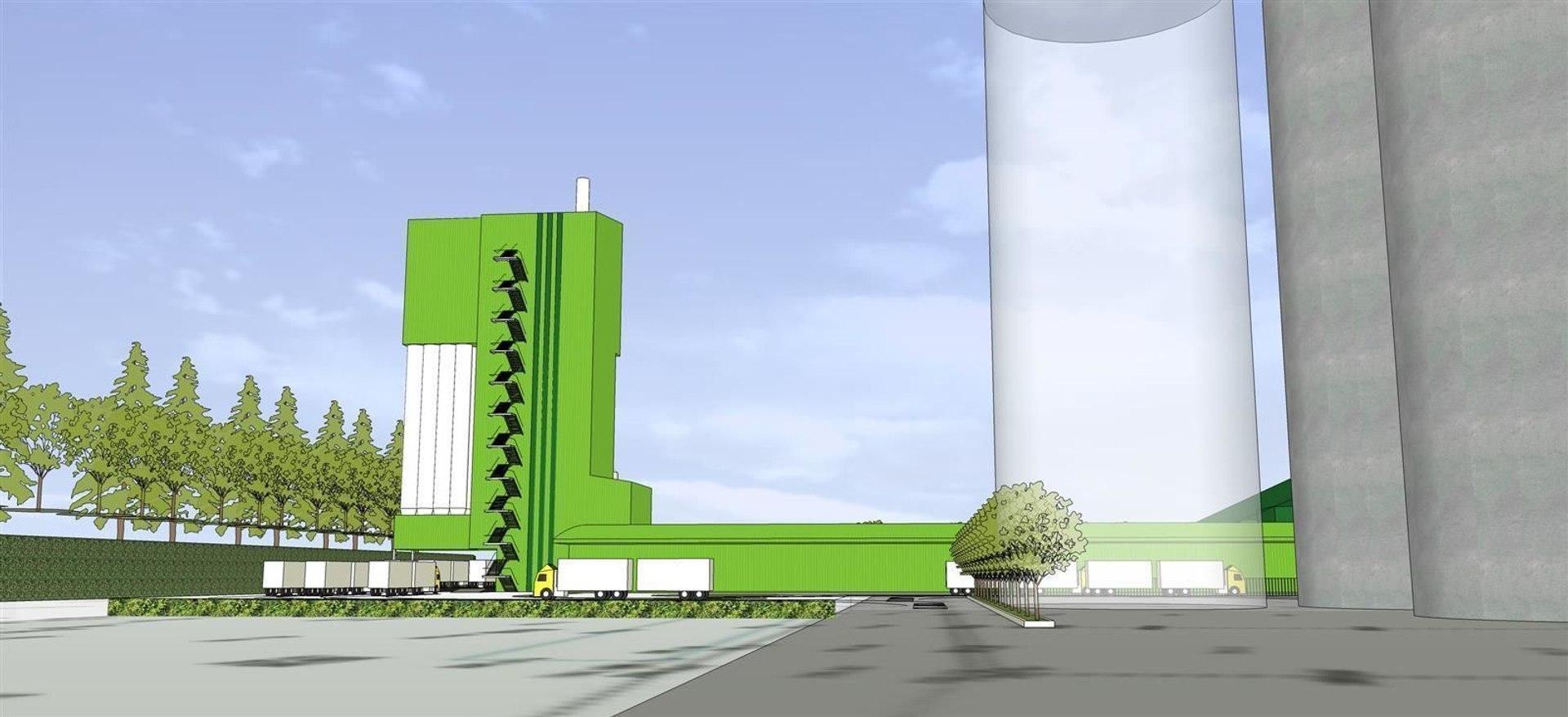 Layout Of Mini Cement Plant 3D Model - TurboSquid 1887115