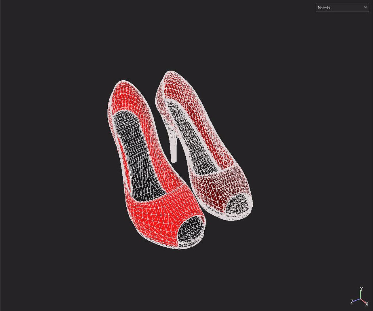 3D Heeled Shoes Model - TurboSquid 2023621