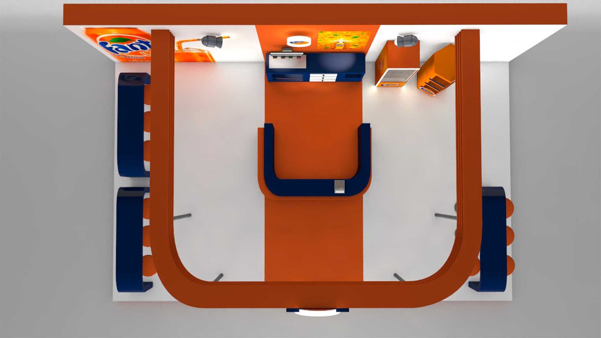 3D Model Stand Espositivo 3D Fanta - TurboSquid 2237568