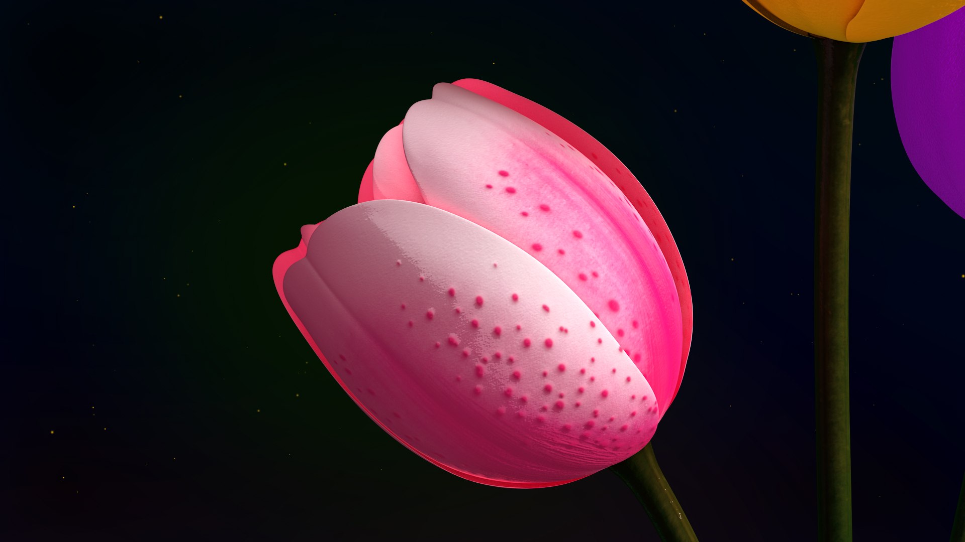3D Tulips Flowers Animated - TurboSquid 1944276