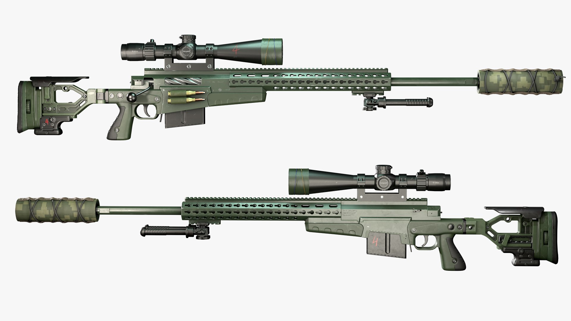 AXMC Sniper Riffle Model - TurboSquid 1988501