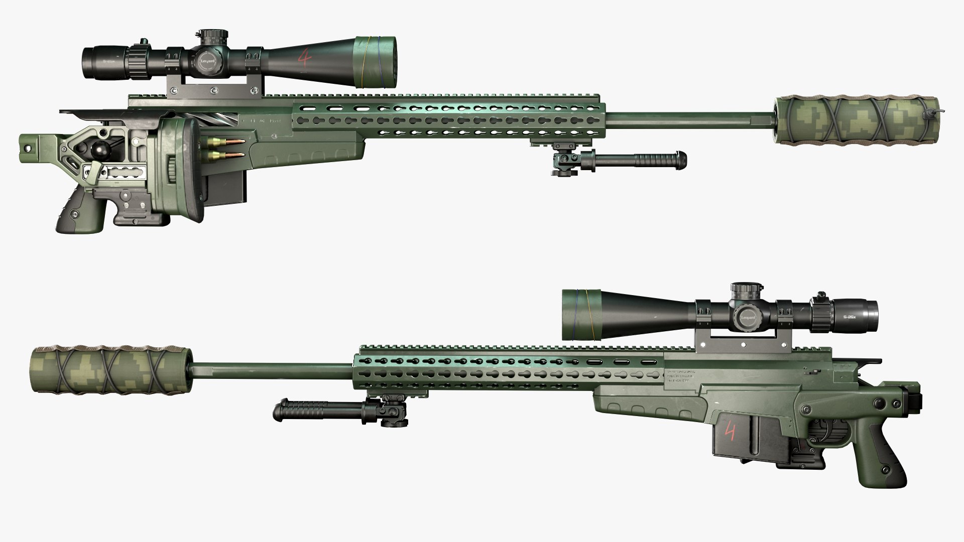 AXMC Sniper Riffle Model - TurboSquid 1988501