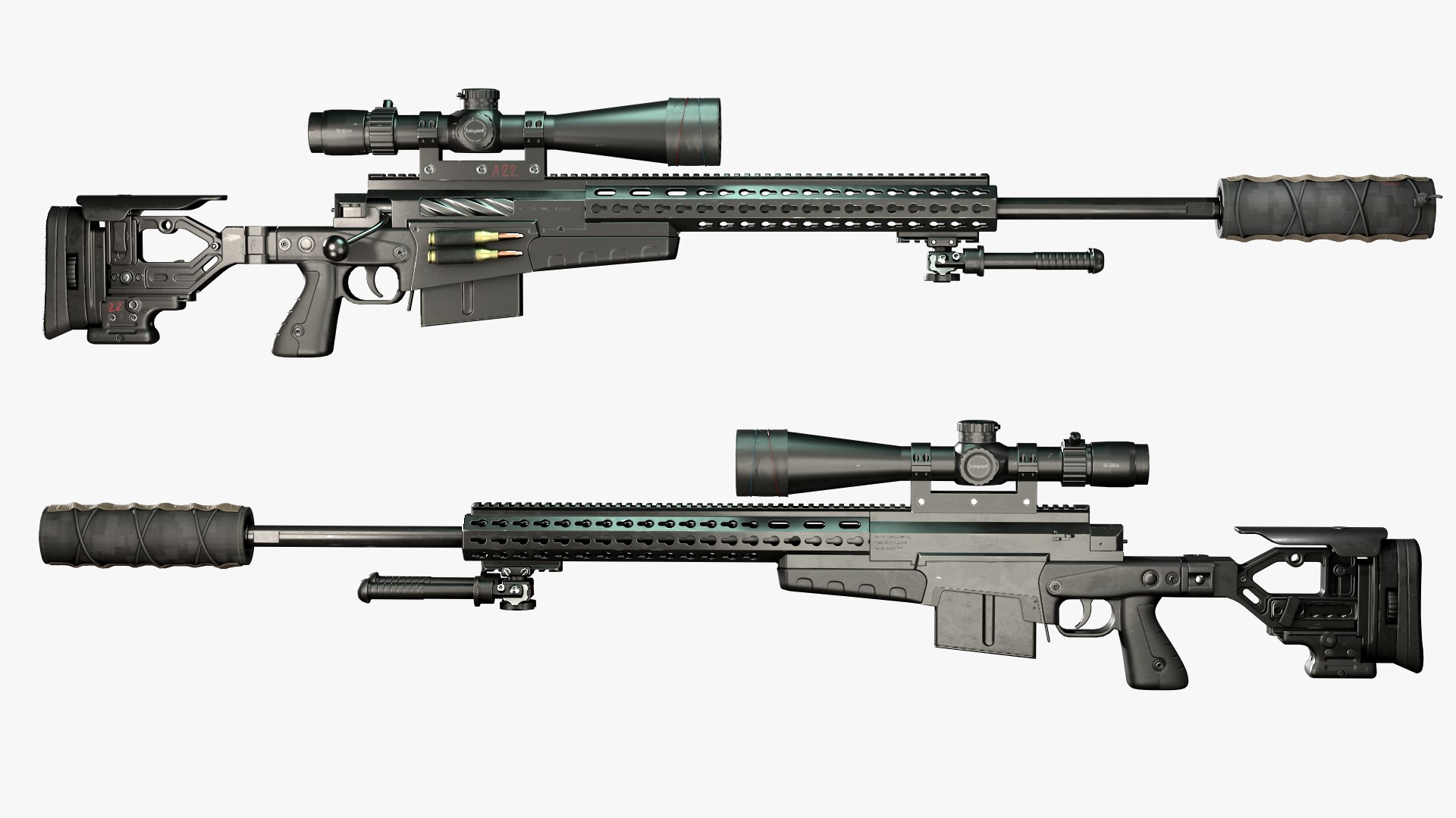 AXMC Sniper Riffle Model - TurboSquid 1988501