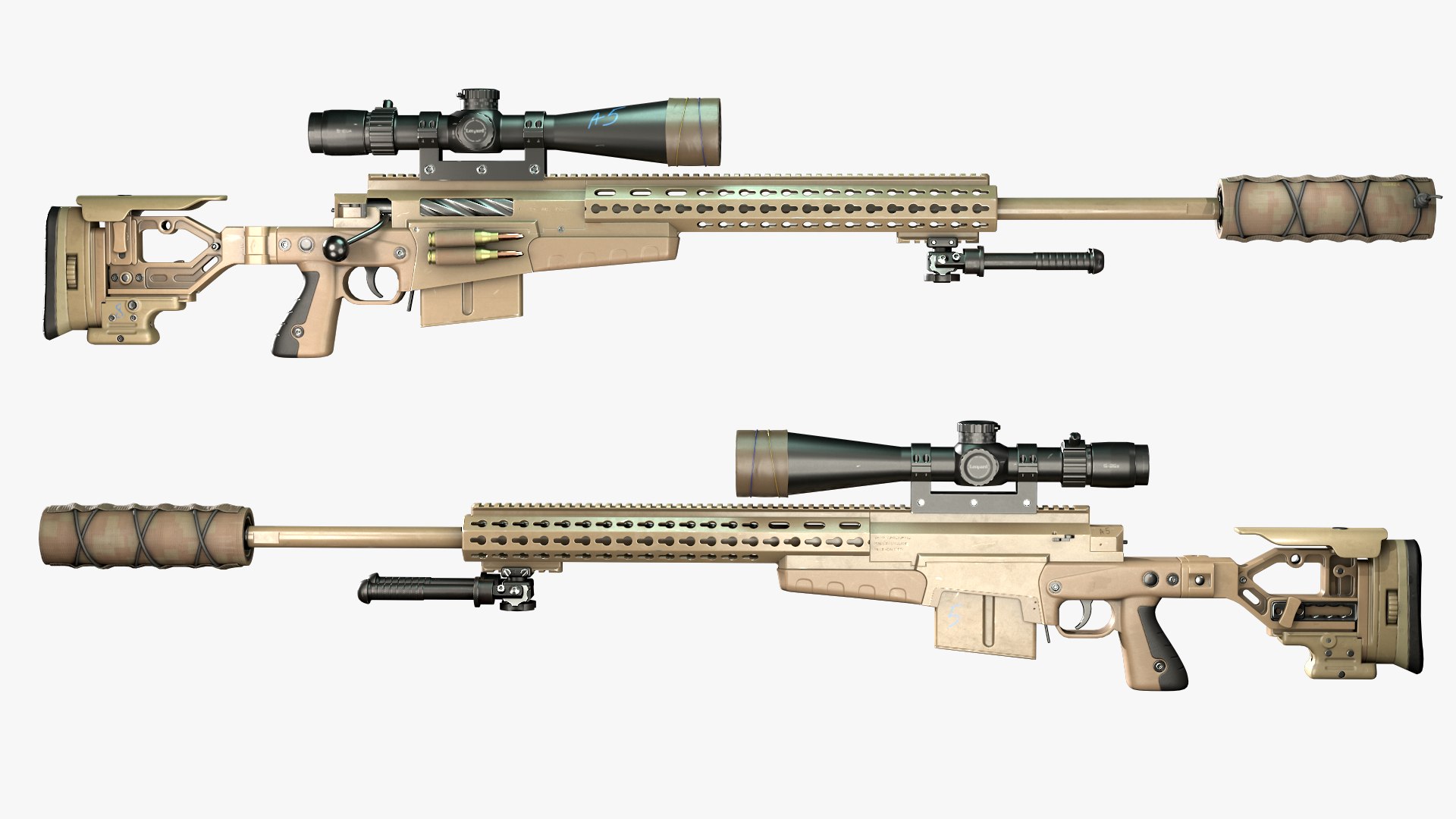 AXMC Sniper Riffle Model - TurboSquid 1988501