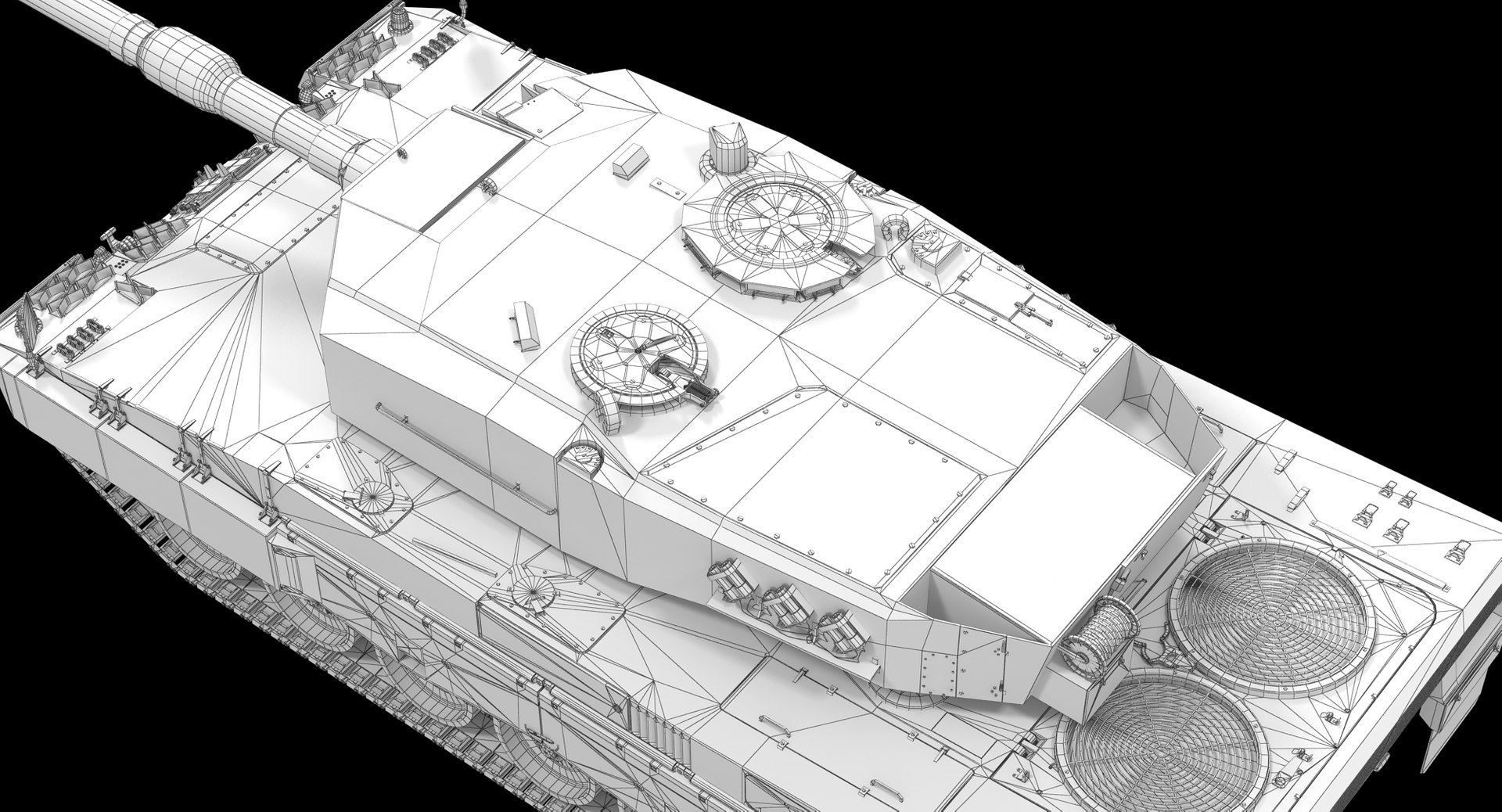Leopard 2a4 3d C4d