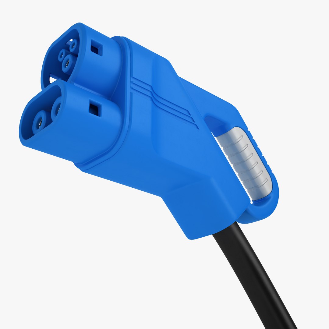 Ev charging plug 3D model - TurboSquid 1456627