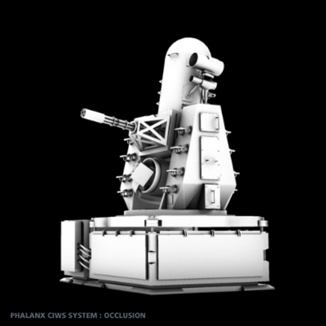 Phalanx Ciws Defense 3d Model