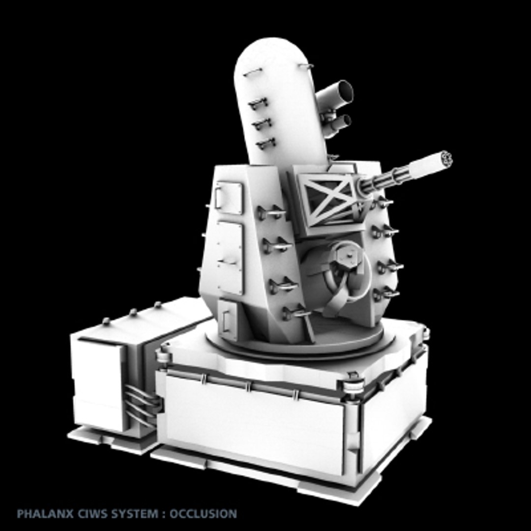 Phalanx Ciws Defense 3d Model
