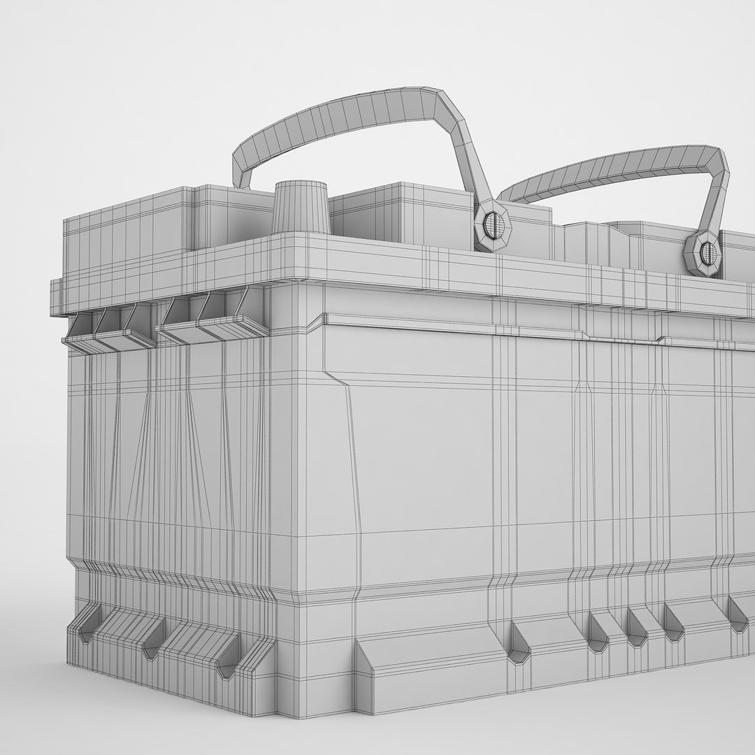3D Car Battery Model - TurboSquid 1268466