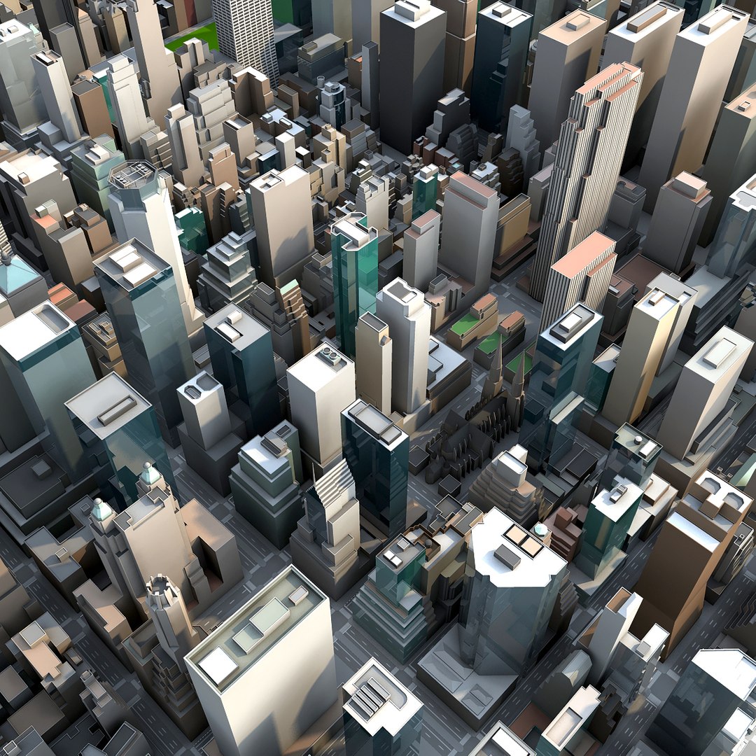New York City Manhattan 3d Model