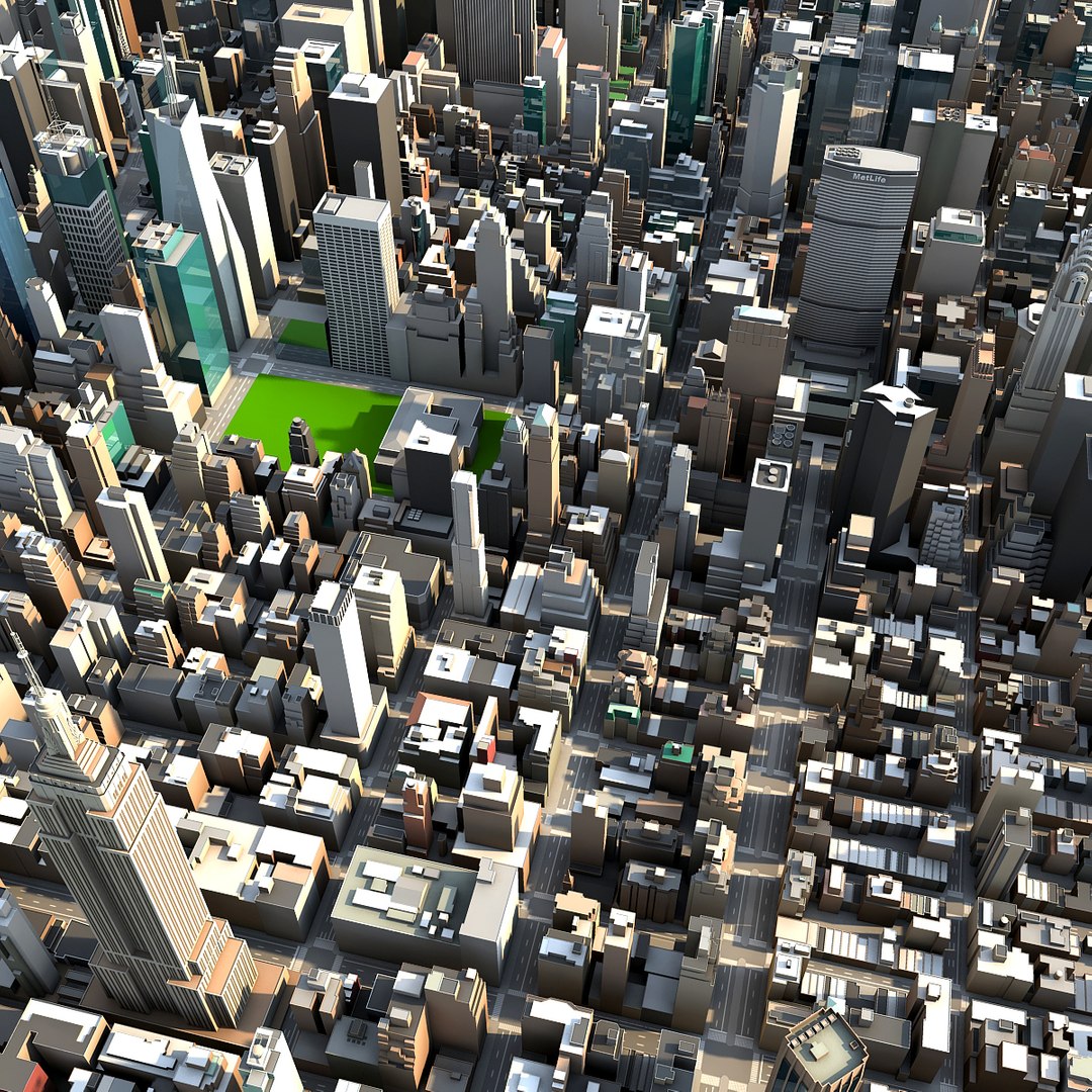 New York City Manhattan 3d Model