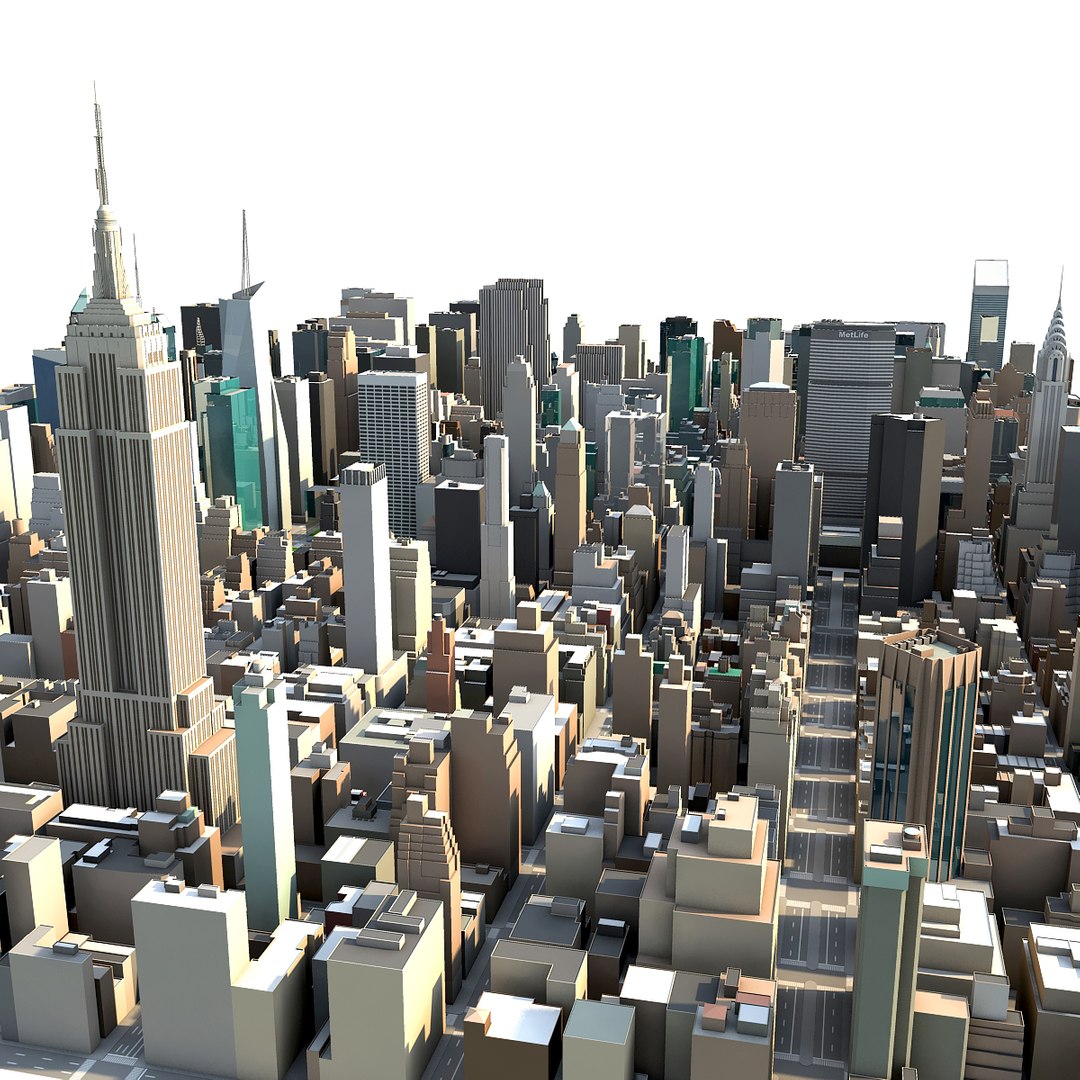 New York City Manhattan 3d Model