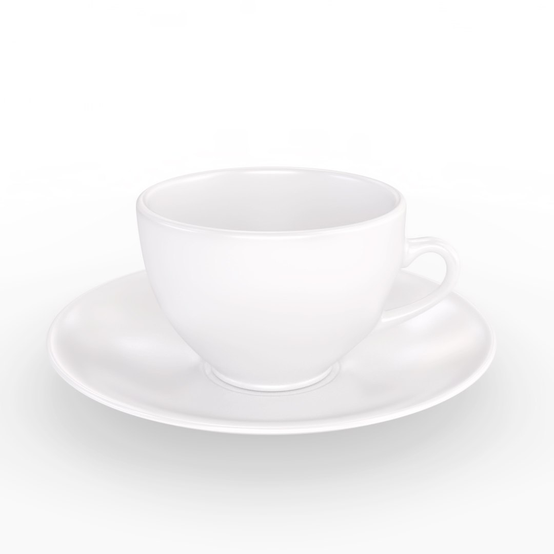 3d Tea Cup Set Model