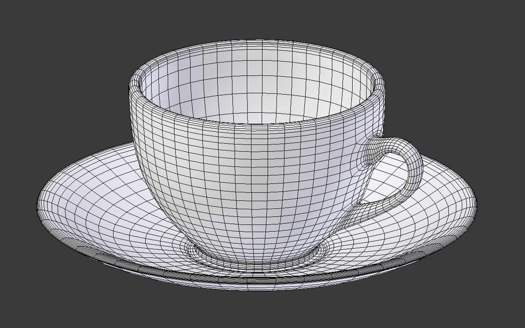3d Tea Cup Set Model