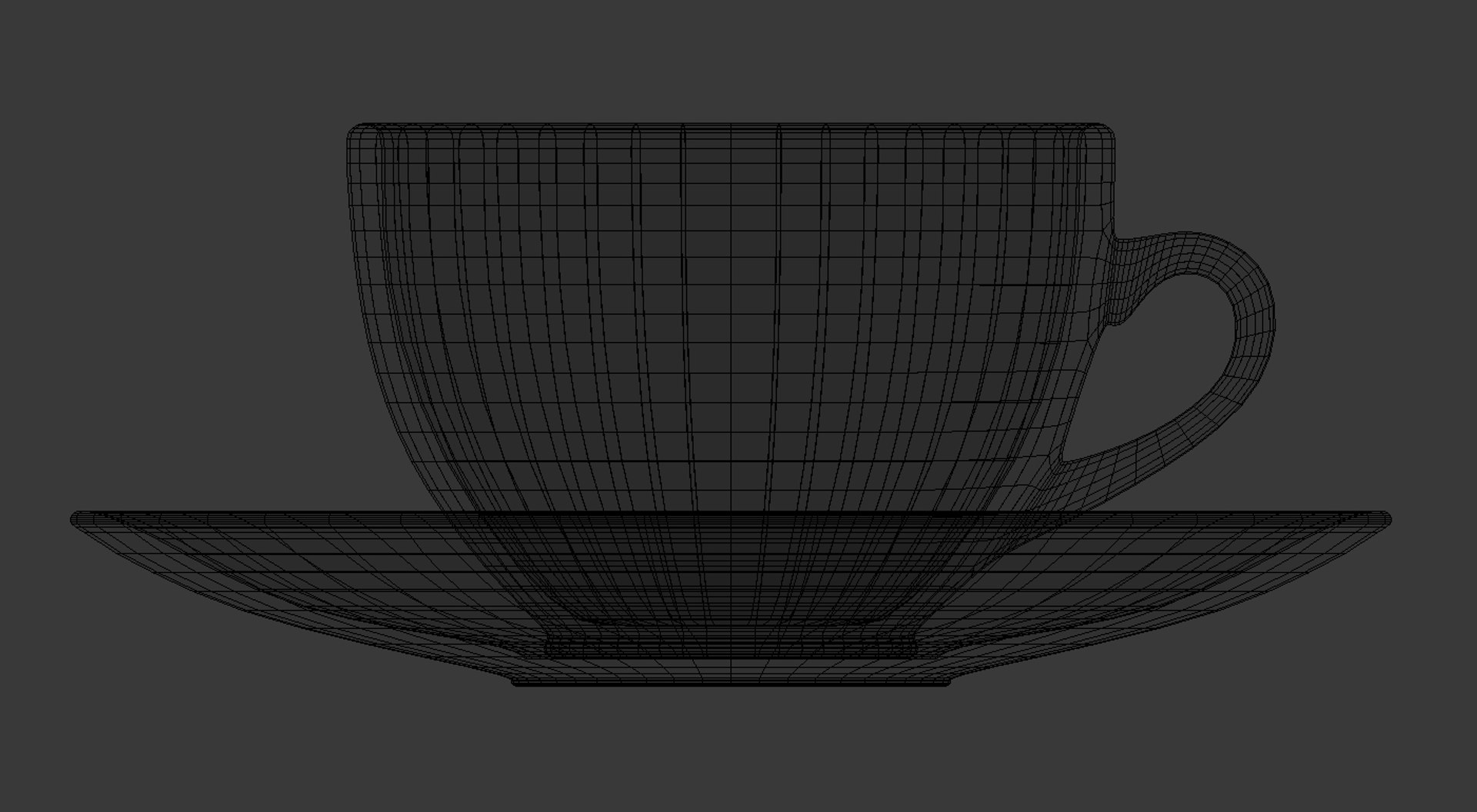 3d Tea Cup Set Model