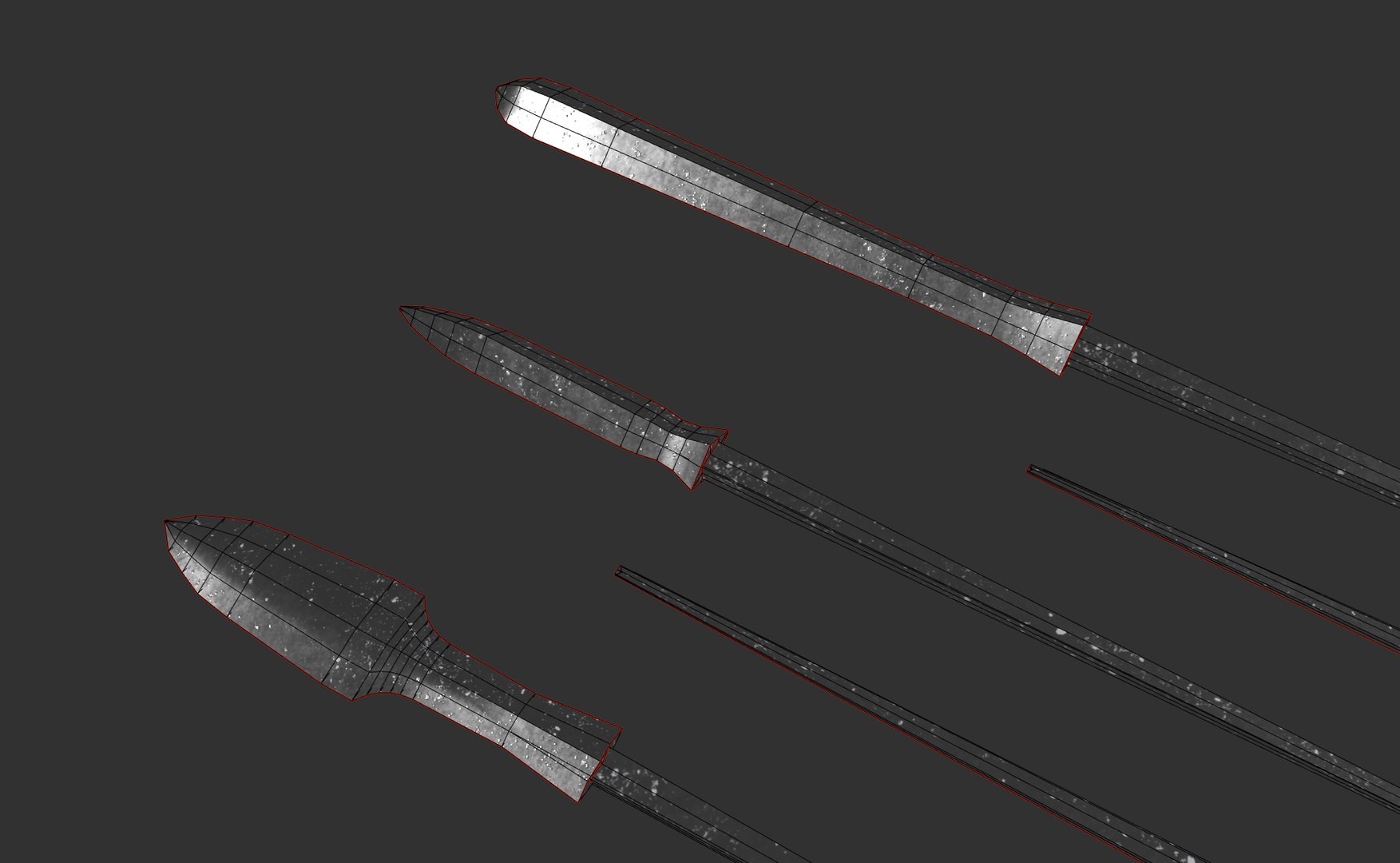 Set Japanese Arrows Heads 3D - TurboSquid 1357324