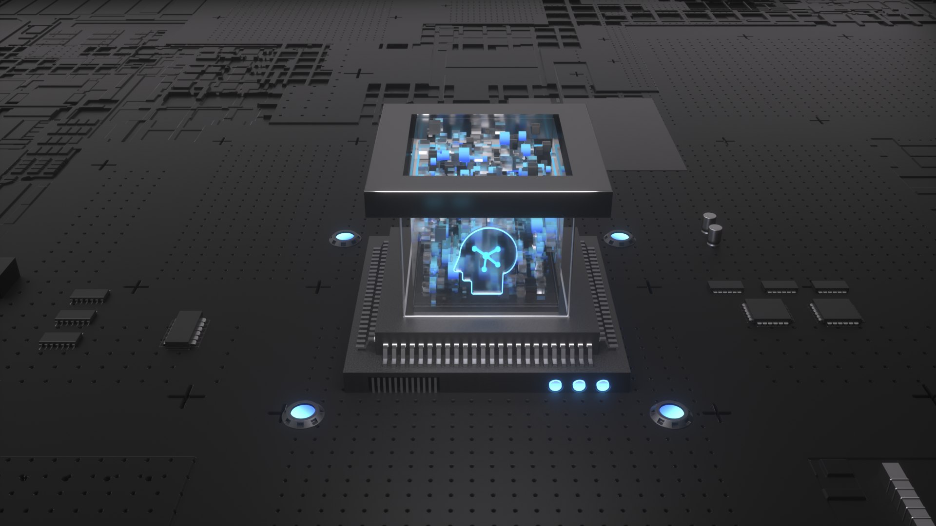 C4D Octane CPU Chip Core Capacitance Scifi Circuit Board 19 3D Model - TurboSquid 2141887