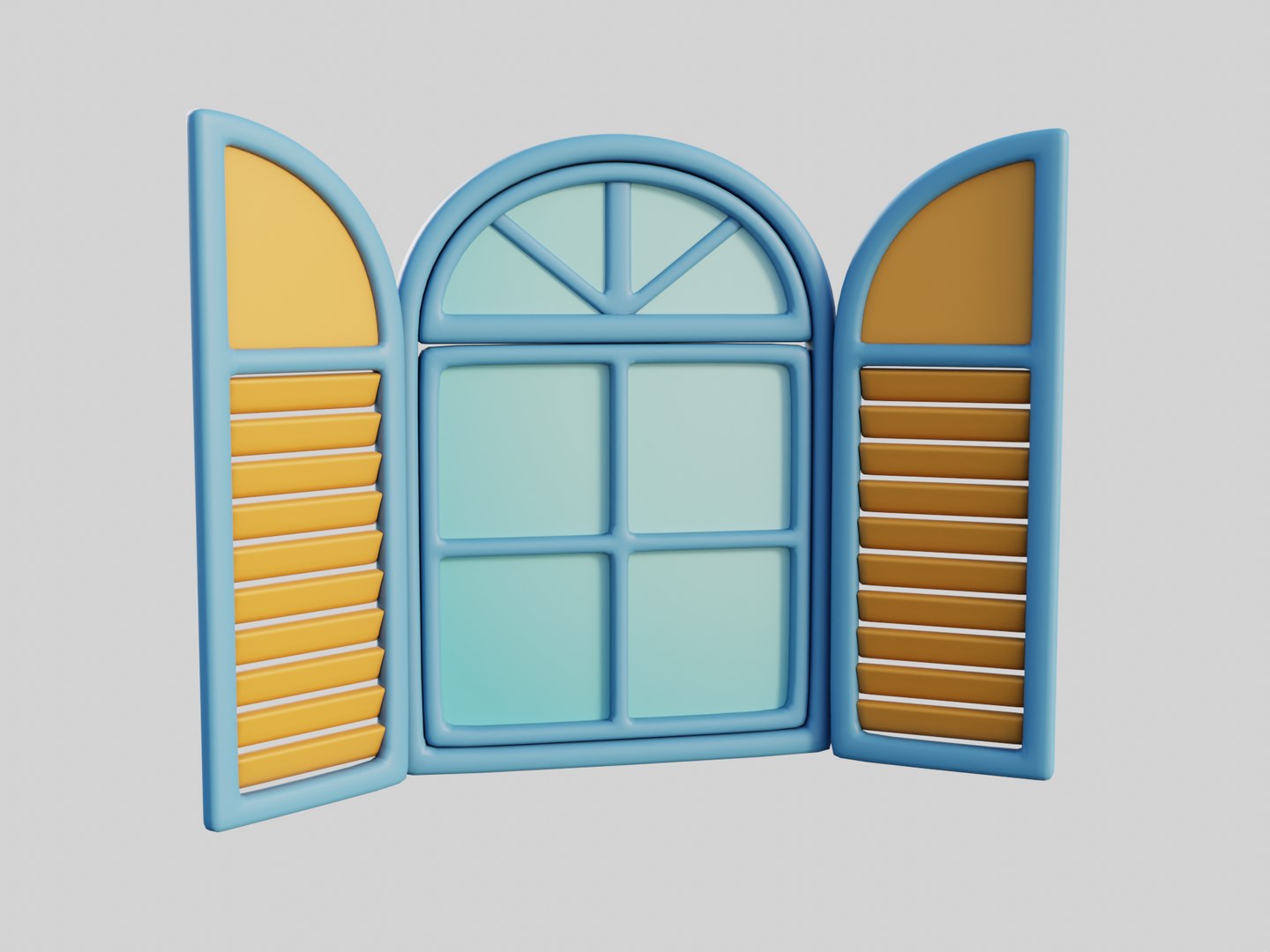 3D Cartoon Window 21a Model - TurboSquid 1903997
