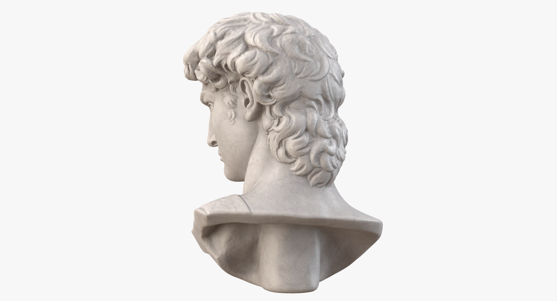 3D David Head Sculpture - TurboSquid 2342854