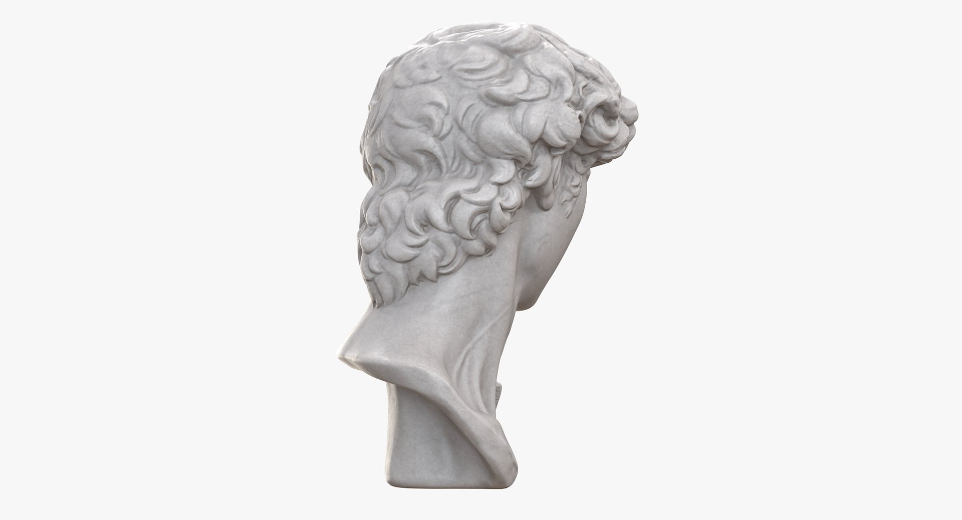 3D David Head Sculpture - TurboSquid 2342854