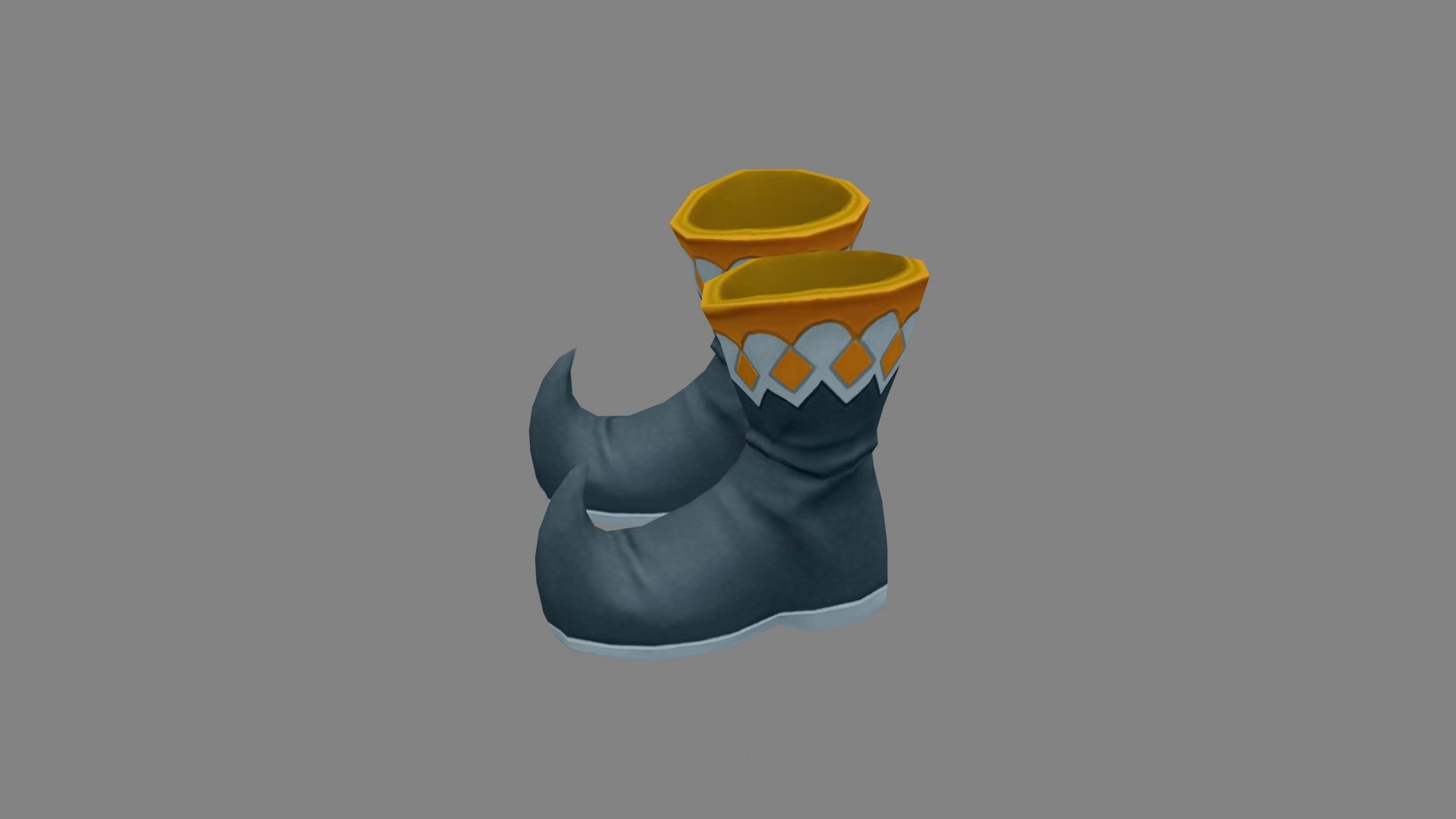 Cartoon Wizard Shoes Model - TurboSquid 2107082