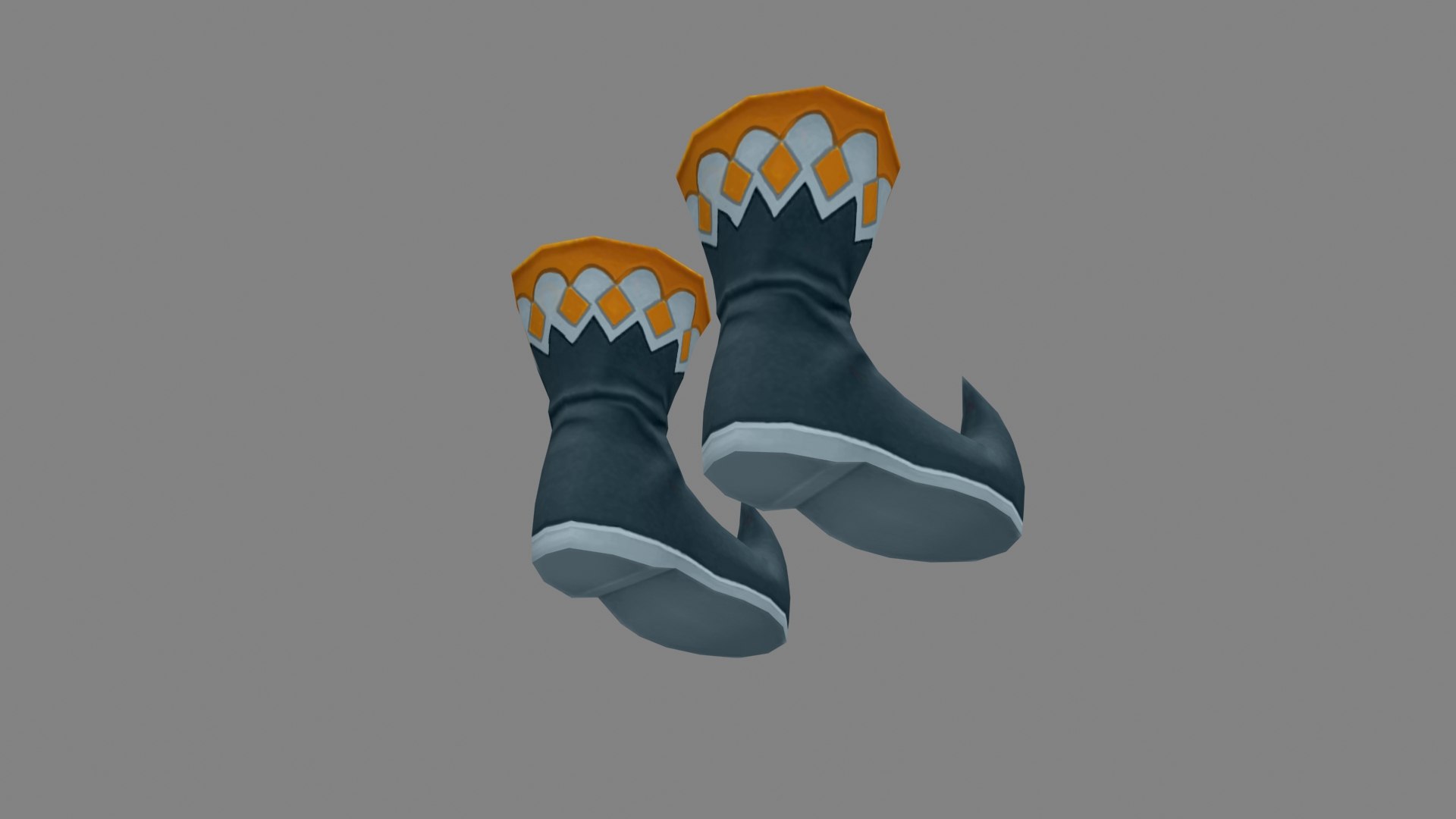Cartoon Wizard Shoes Model - TurboSquid 2107082