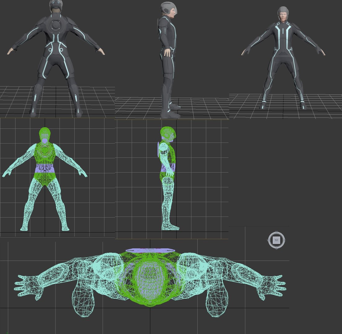 3d Sam Flynn Tron: Legacy Model