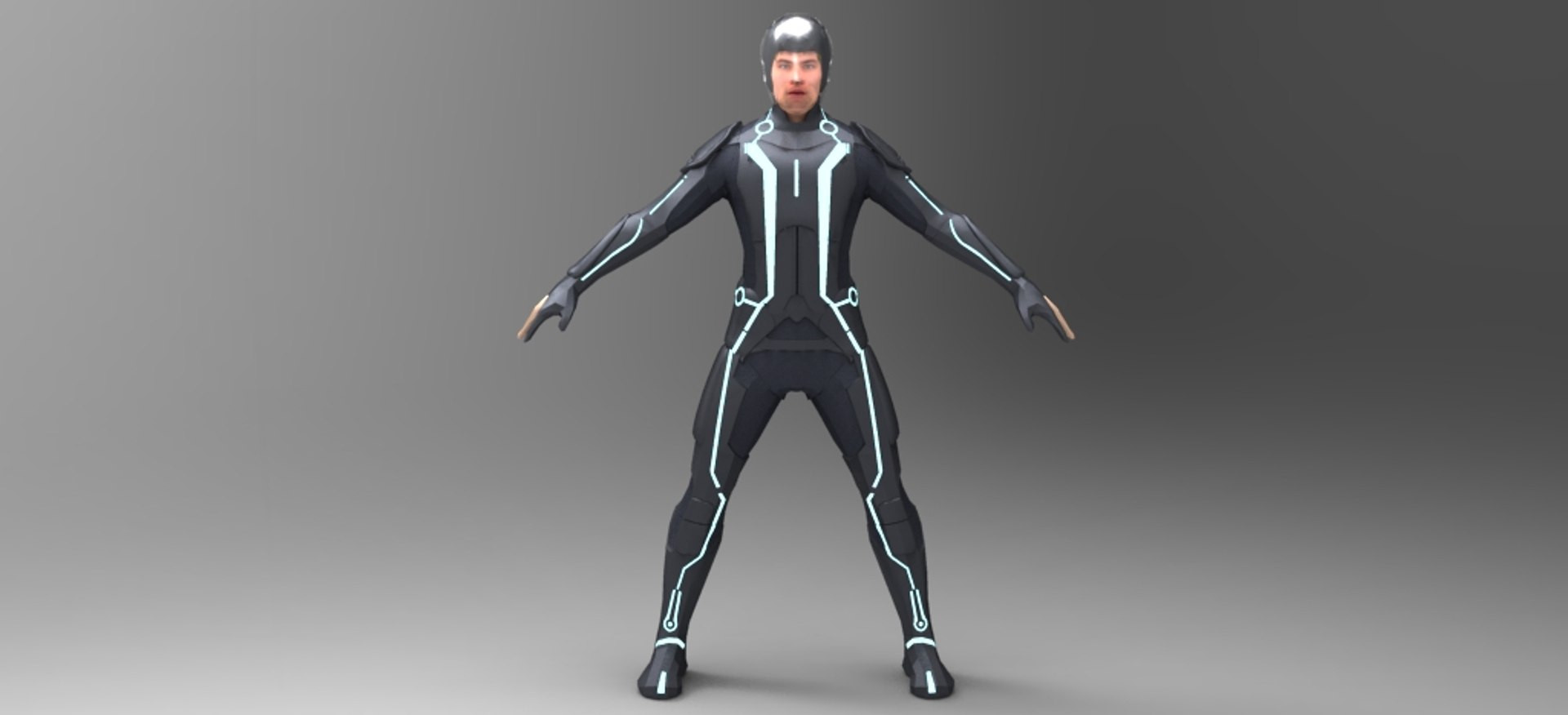 3d Sam Flynn Tron: Legacy Model