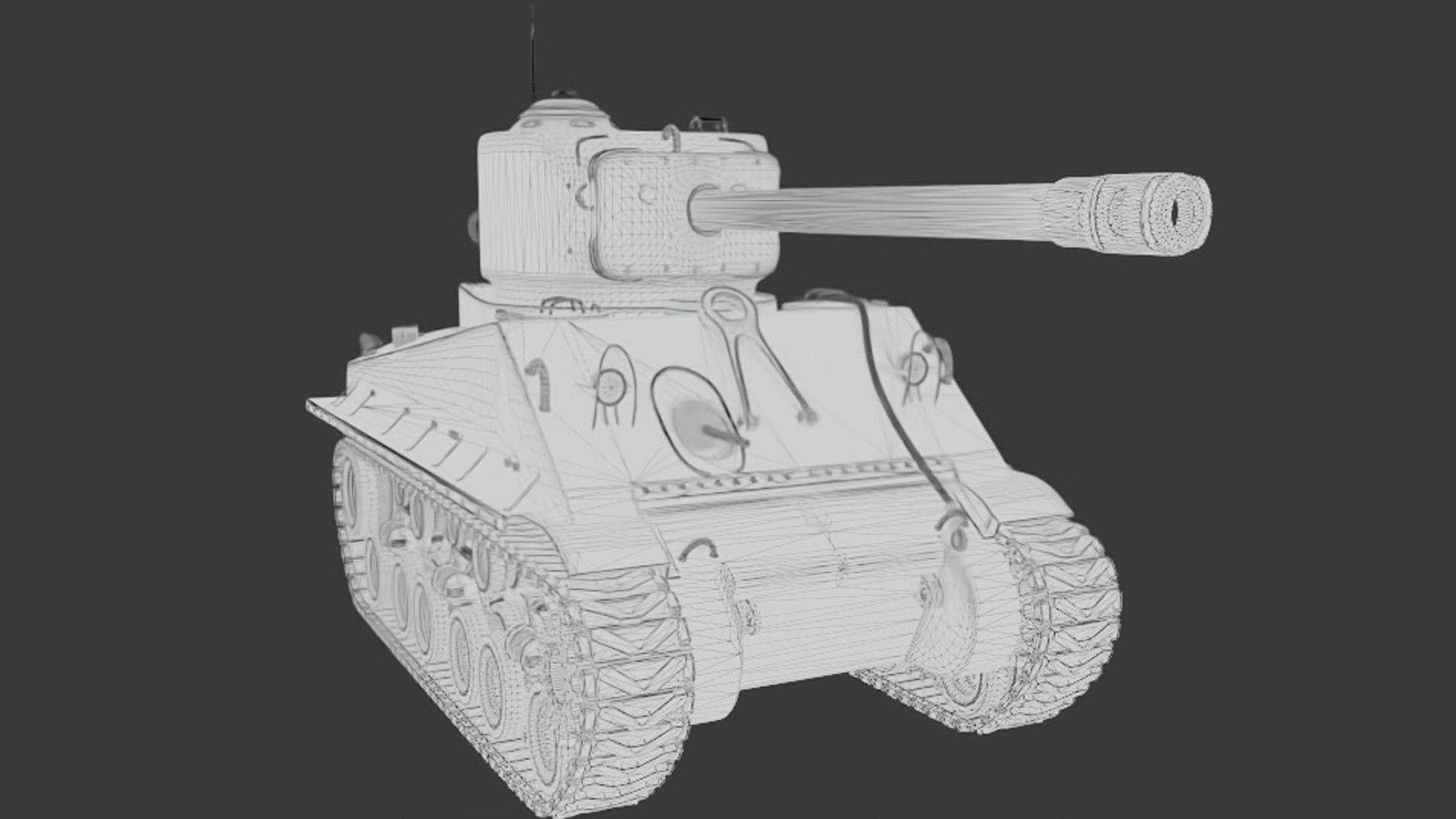 M4 Sherman Tank 3D Model - TurboSquid 2060457