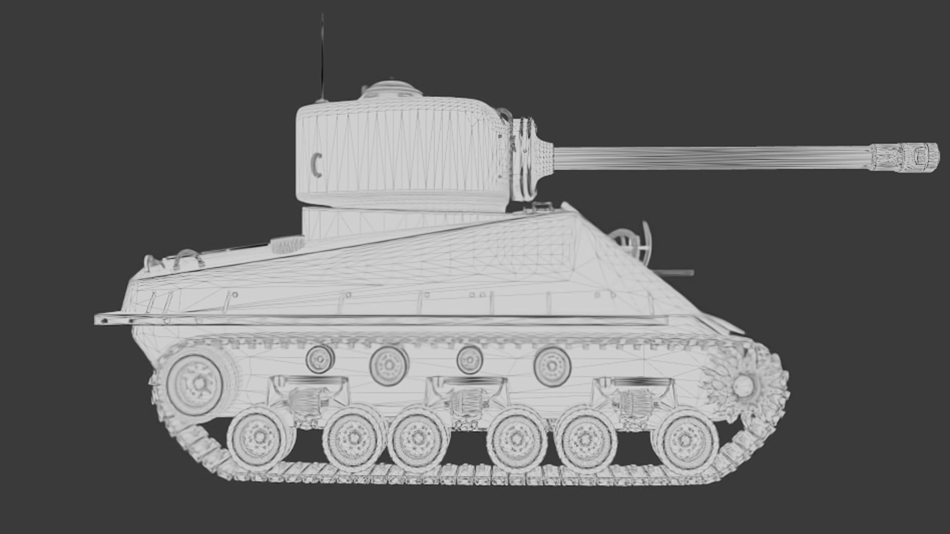 M4 Sherman Tank 3D Model - TurboSquid 2060457