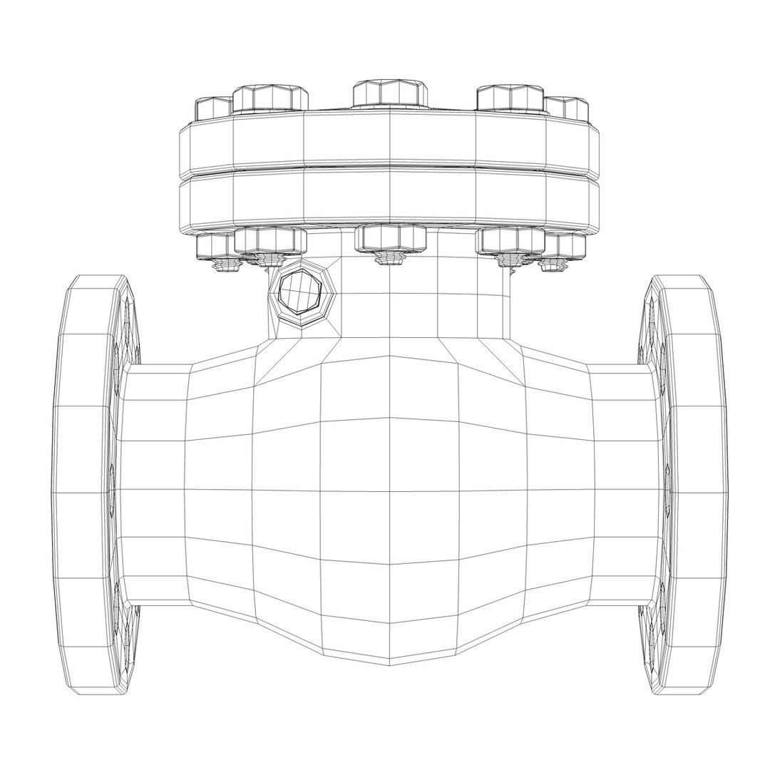 3D Model Check Valve | 1144843 | TurboSquid
