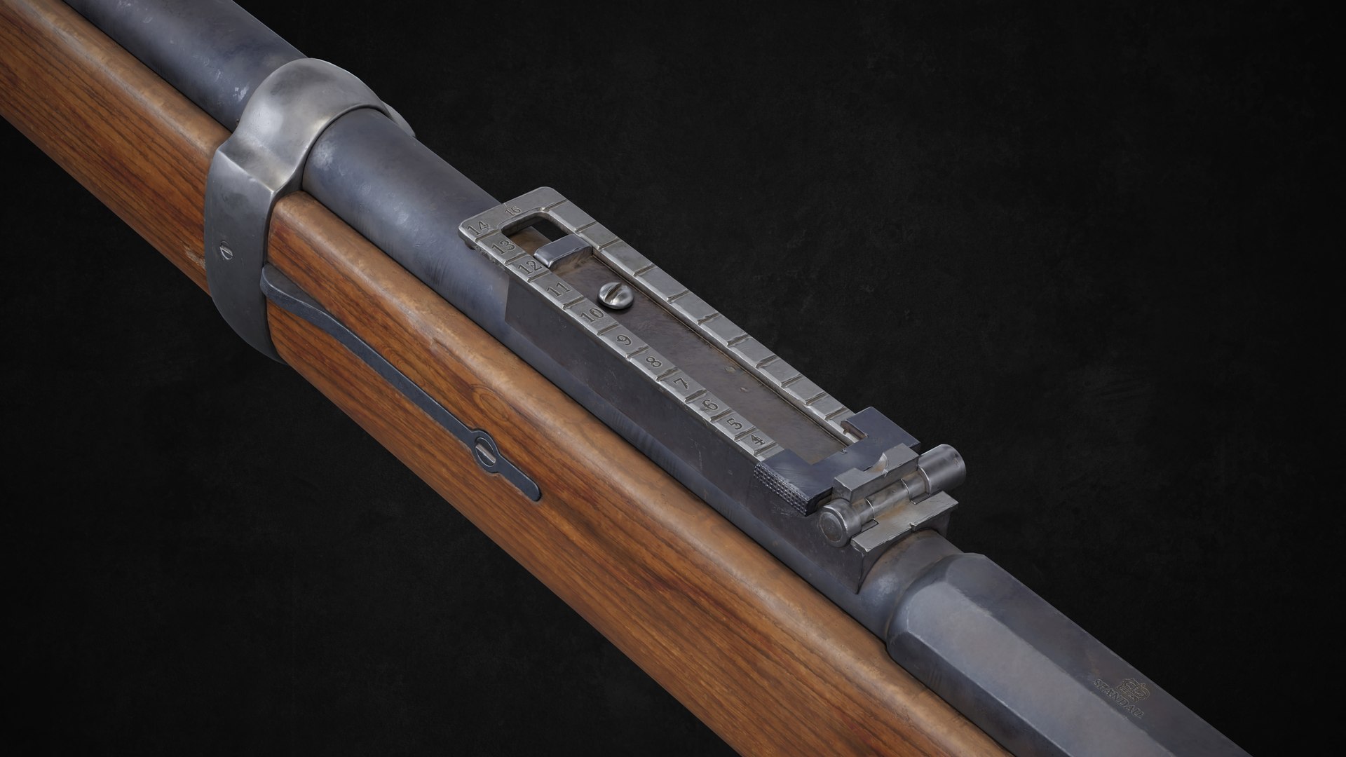 Rifle German Mauser Gewehr 71 Model - TurboSquid 2026678