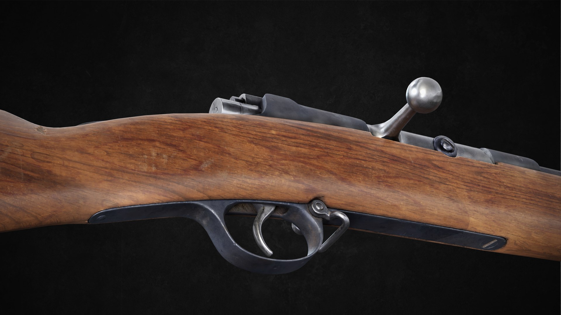 Rifle German Mauser Gewehr 71 Model - TurboSquid 2026678