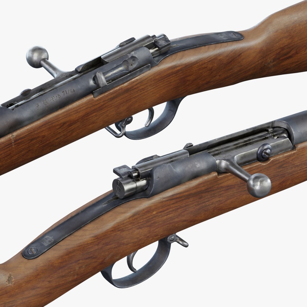 Rifle German Mauser Gewehr 71 model - TurboSquid 2026678