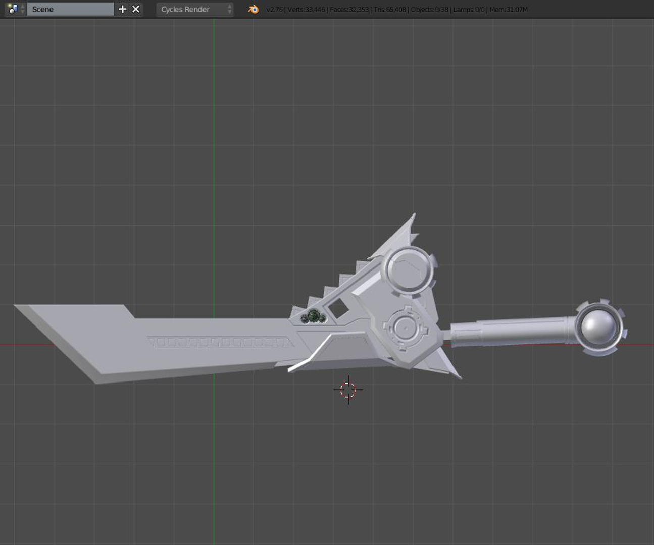 3d model sword