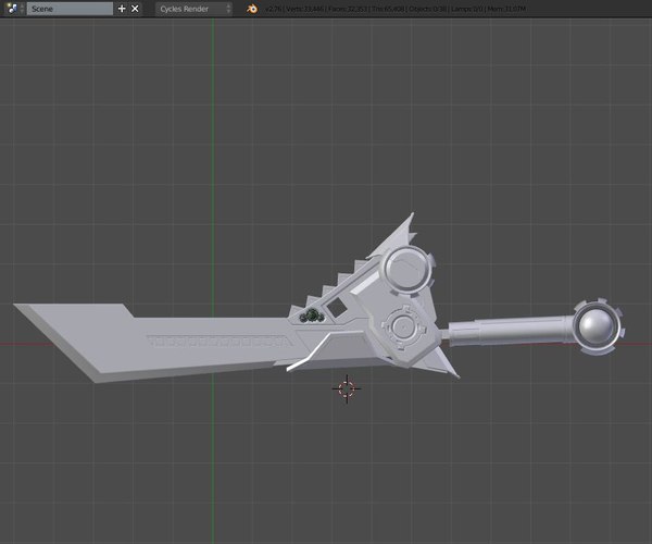 3d model sword