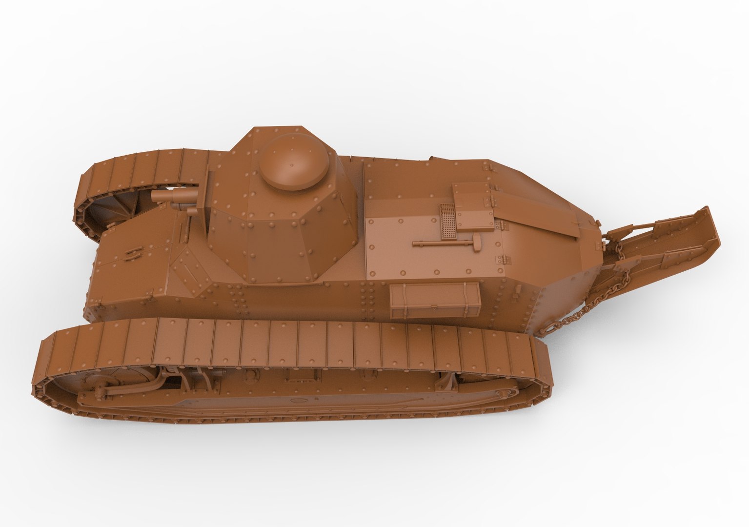 Tank Renault 3D Model - TurboSquid 1399313