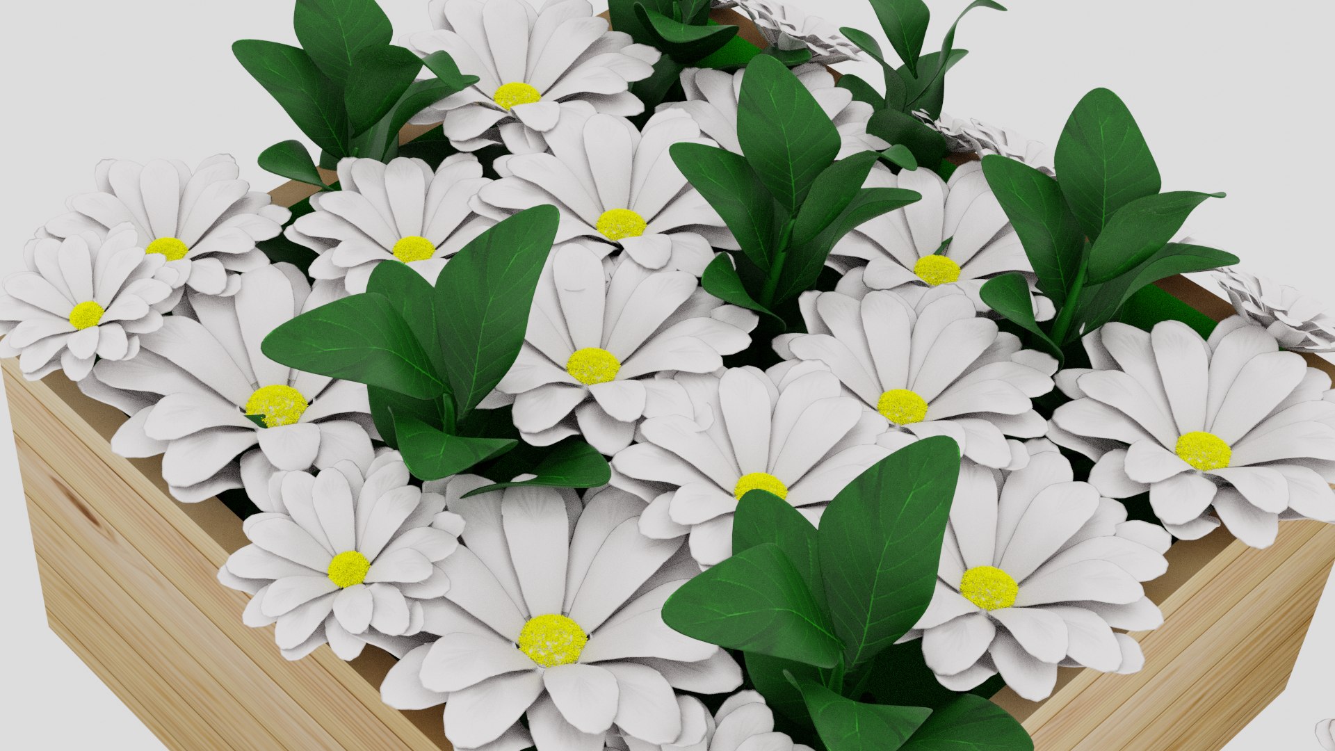 Daisy flowers 3D model - TurboSquid 1729642