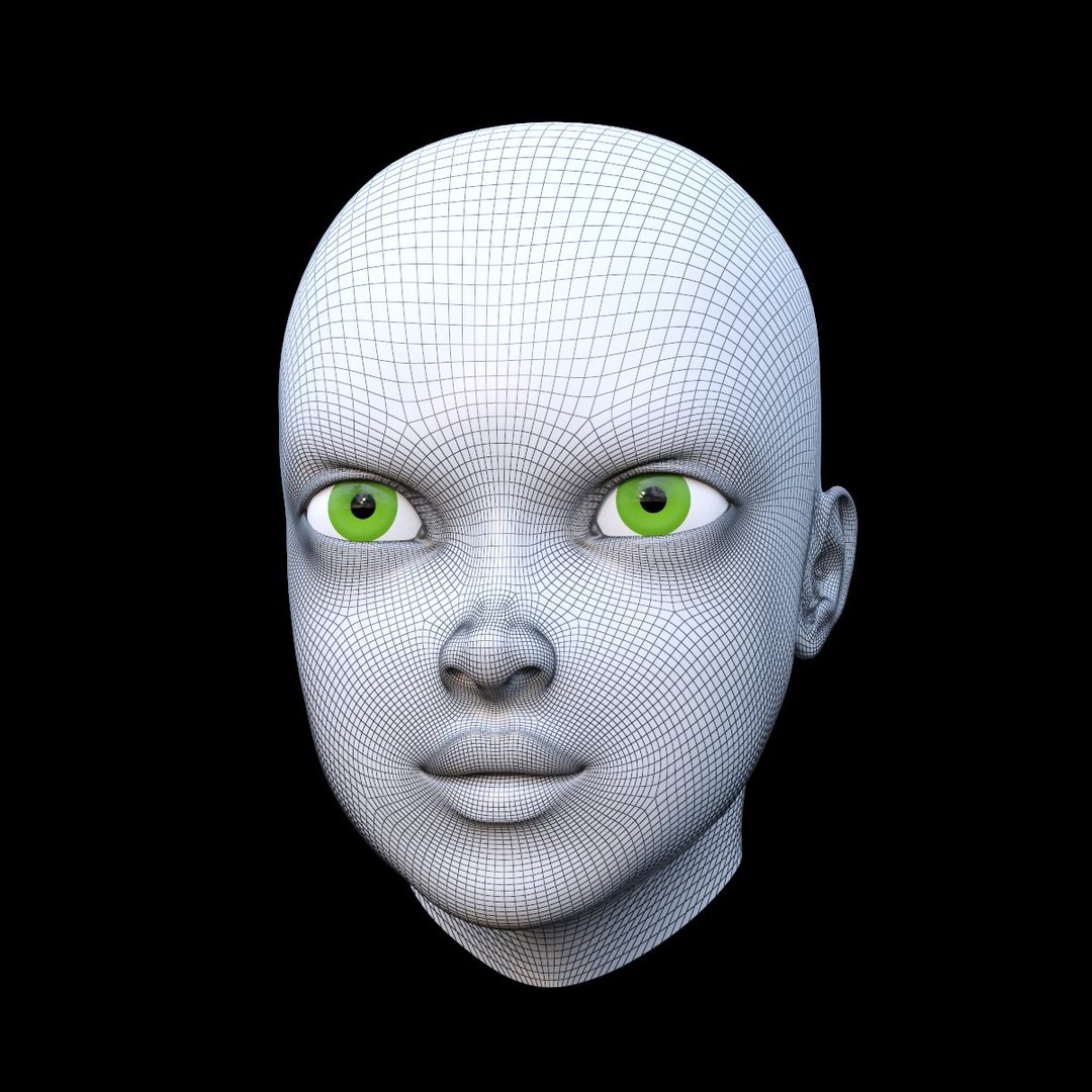 Basemesh Female Head Mesh 3d Model
