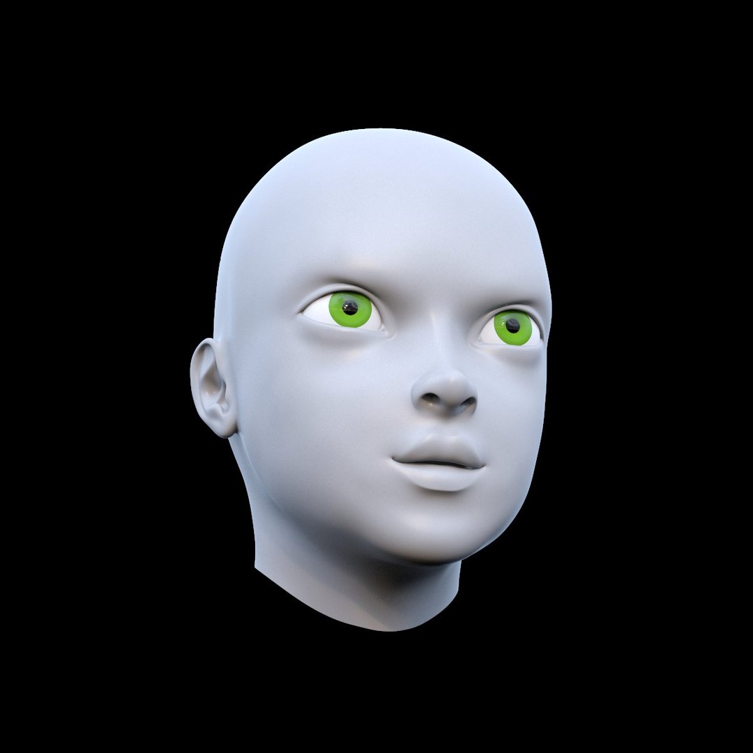 Basemesh Female Head Mesh 3d Model