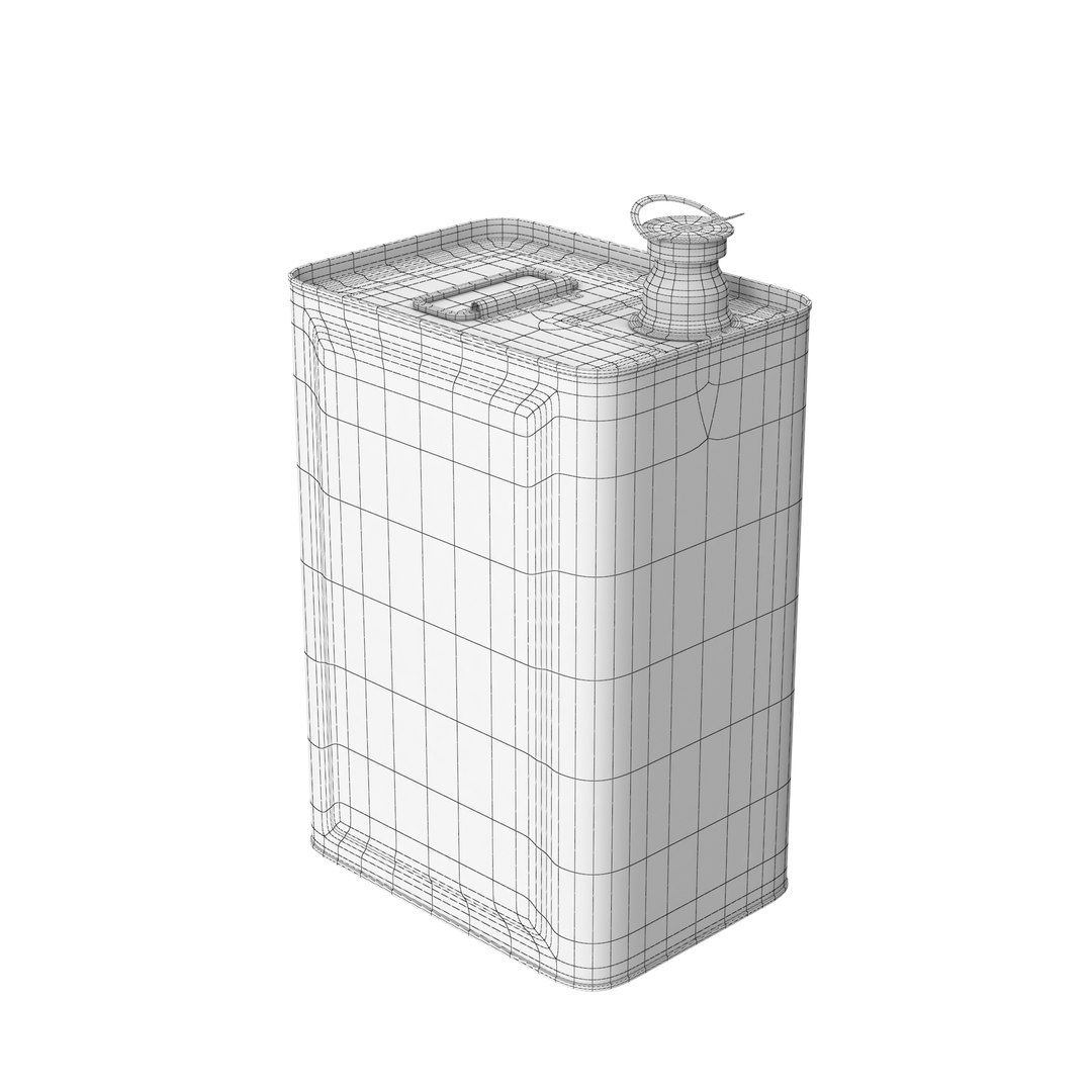 Steel Oil Can 3D - TurboSquid 2160131