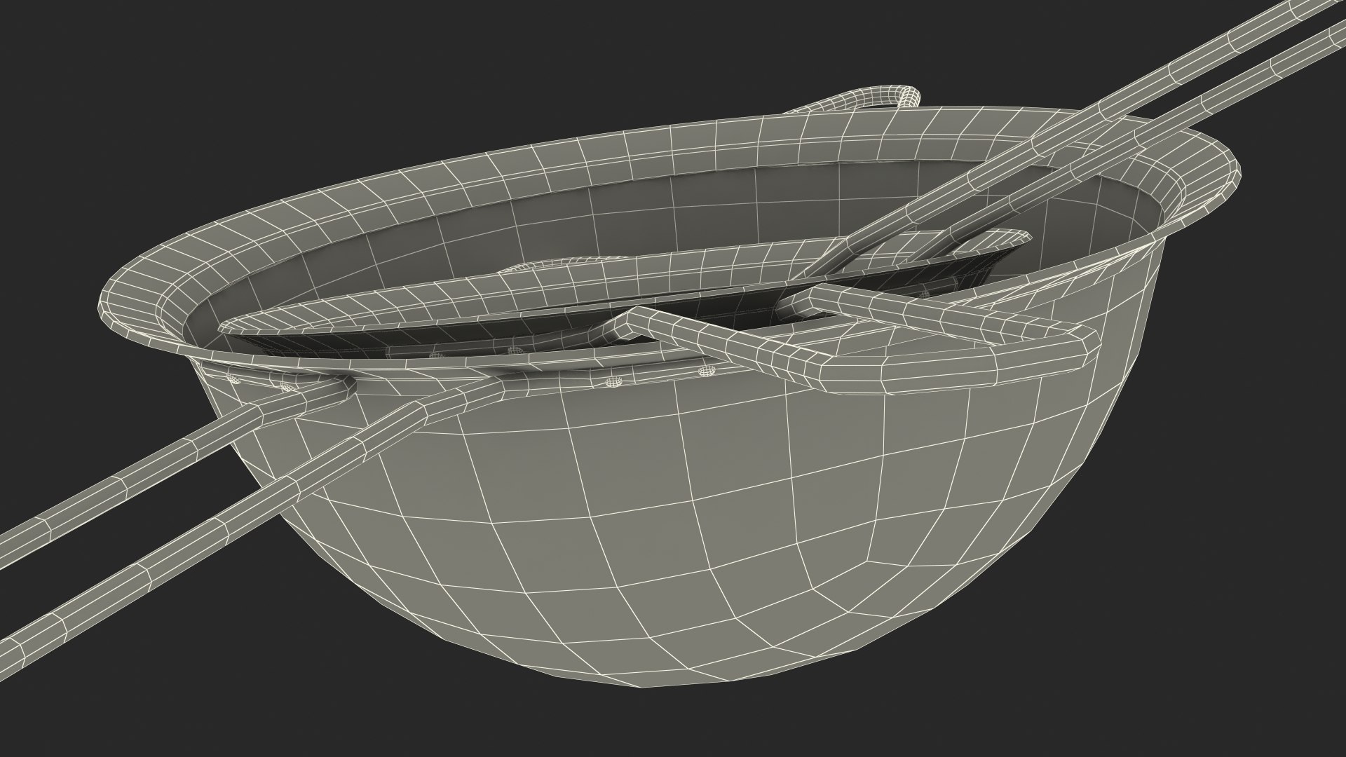 Stainless steel kitchen strainers 3D model - TurboSquid 1568552